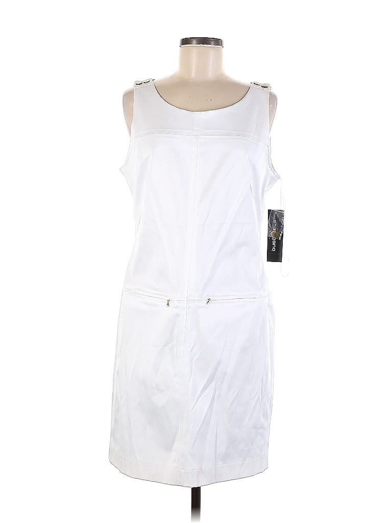 Sharagano White Casual Dress Size 12 - 70% off | ThredUp