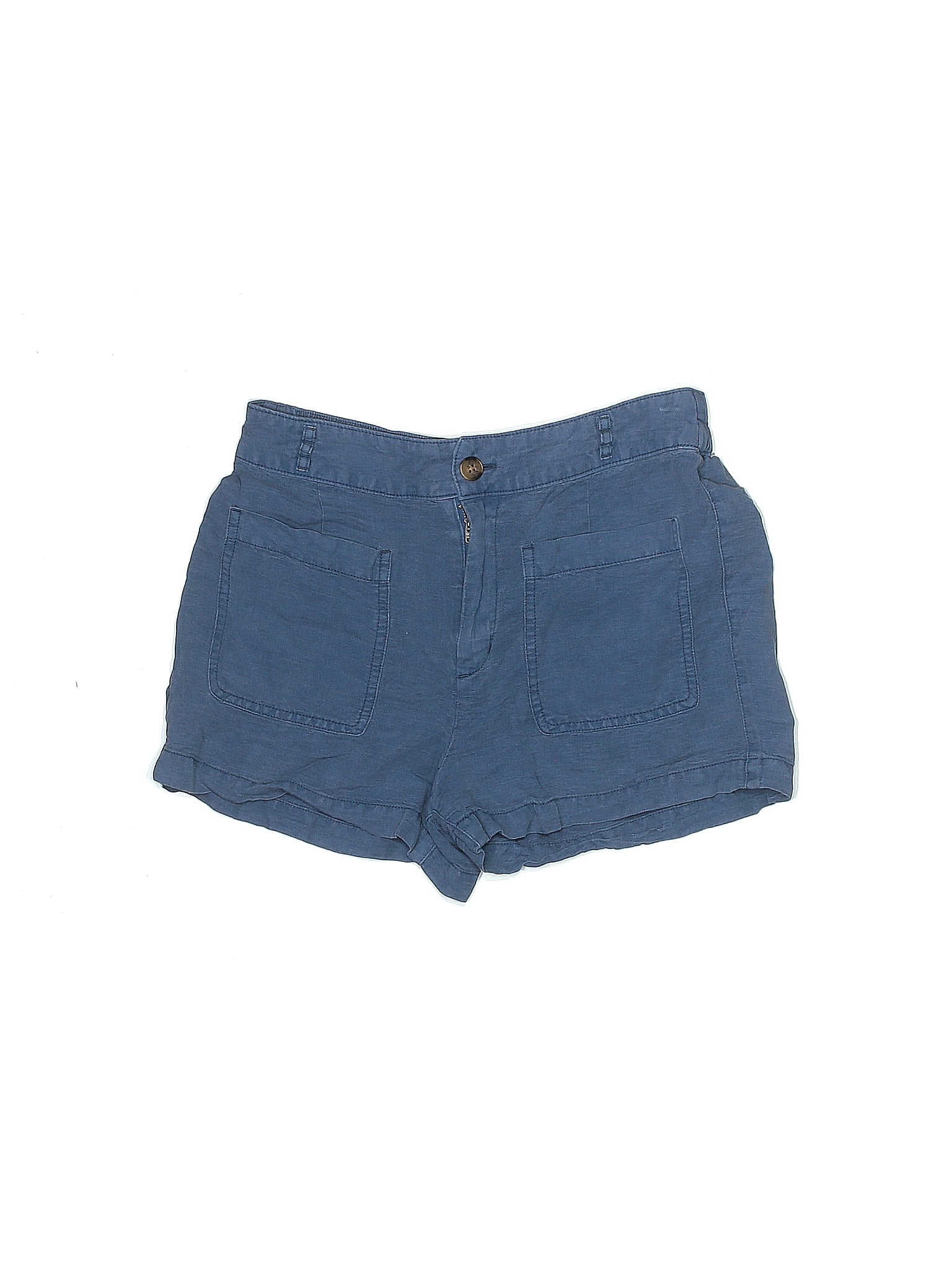 C&C California Solid Blue Khaki Shorts Size M - 75% off | ThredUp