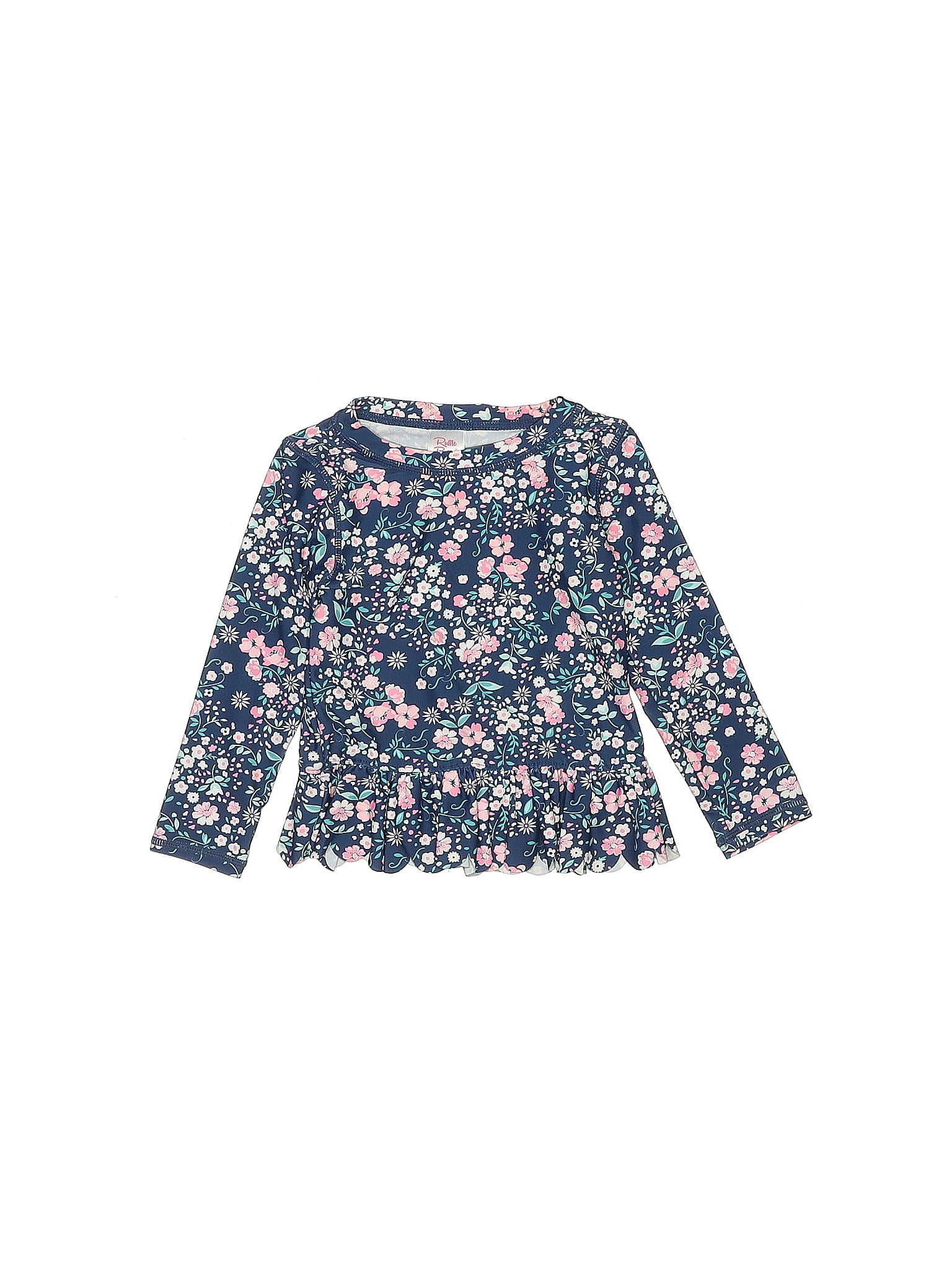 Ruffle Butts Floral Blue Rash Guard Size 2T - 27% off | ThredUp