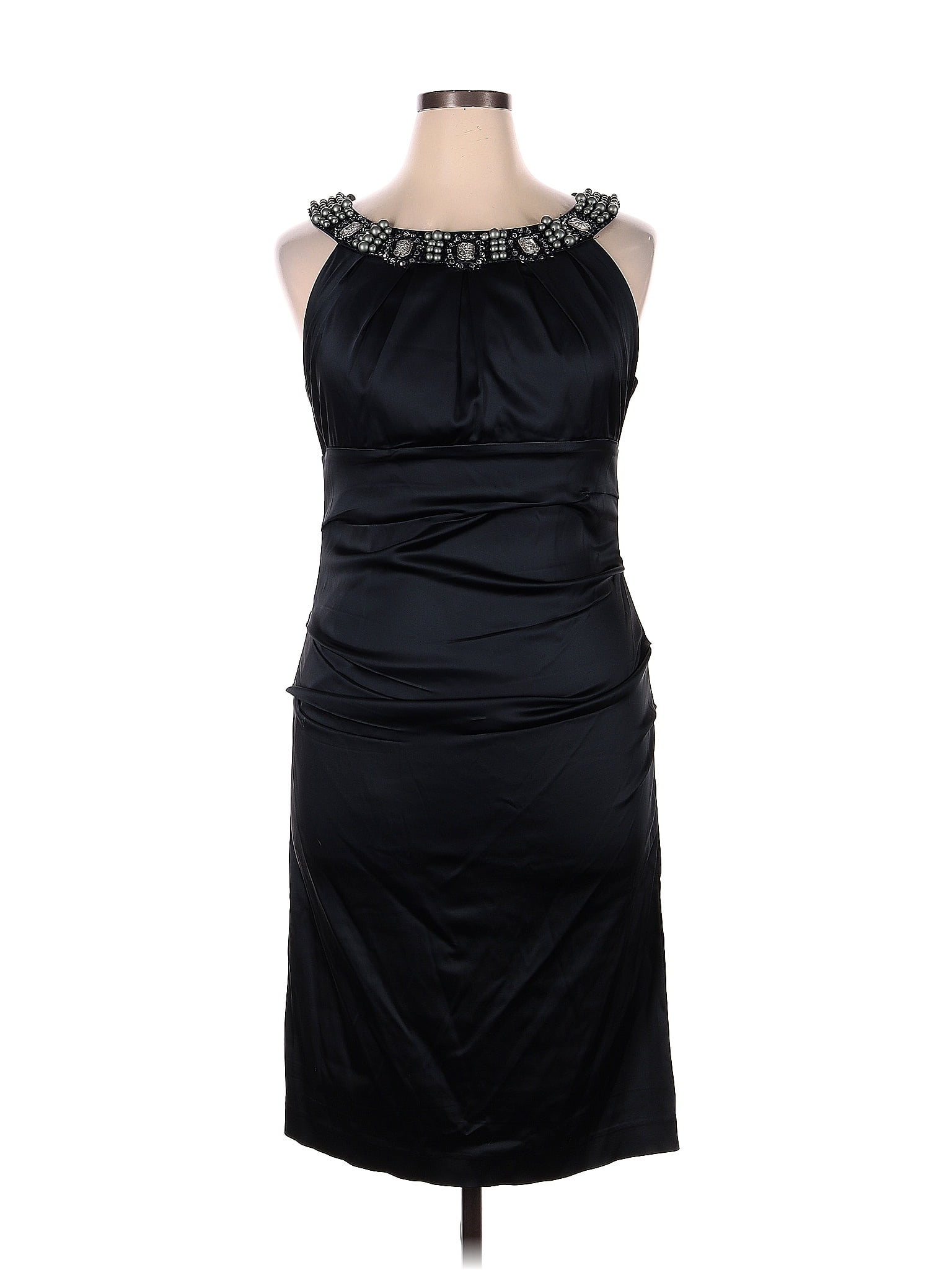 Suzi Chin For Maggy Boutique Black Cocktail Dress Size 16 79 Off