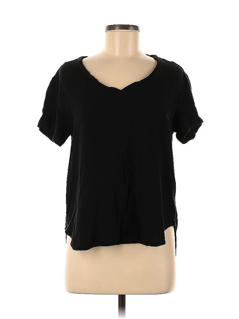 Cloth And Stone Black Short Sleeve Blouse Size M 72 Off Thredup
