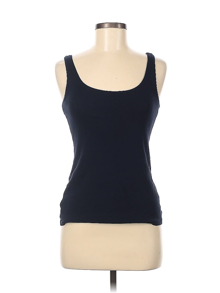 Ann Taylor Loft 100 Cotton Blue Tank Top Size M 45 Off Thredup