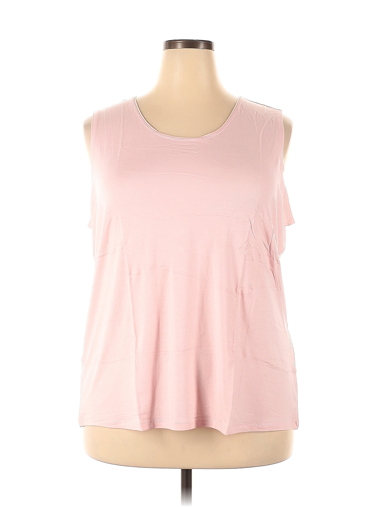 Susan Graver Pink Tank Top Size 2x Plus 62 Off Thredup