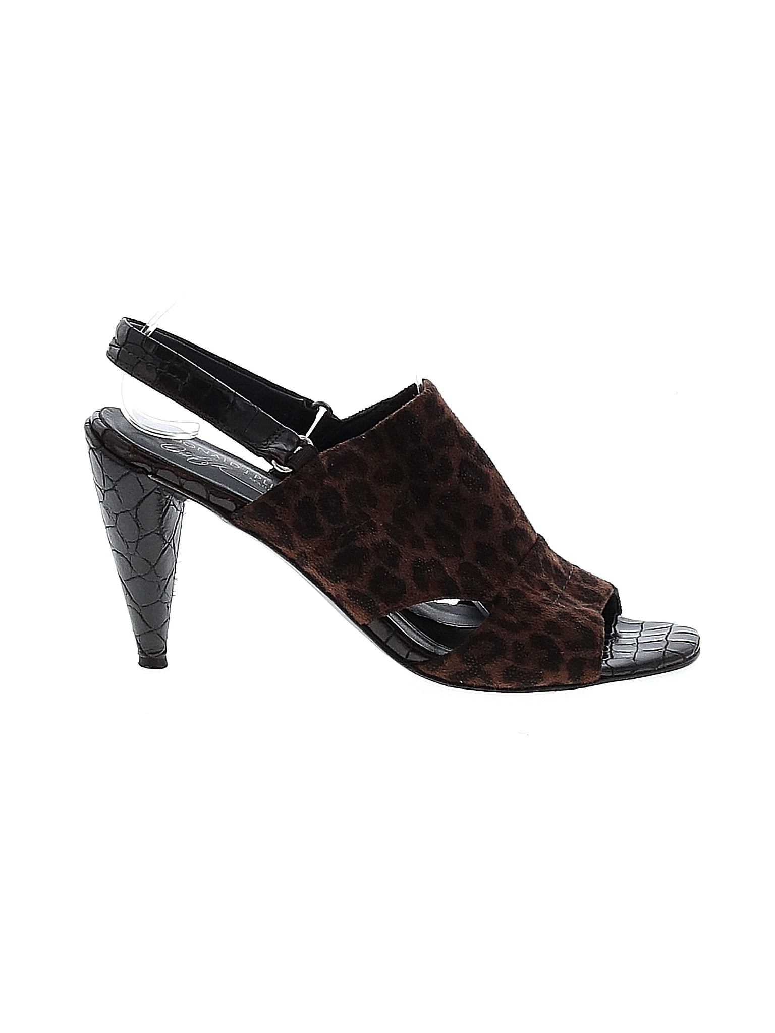 Donald J Pliner Marled Snake Print Animal Print Leopard Print Brown ...