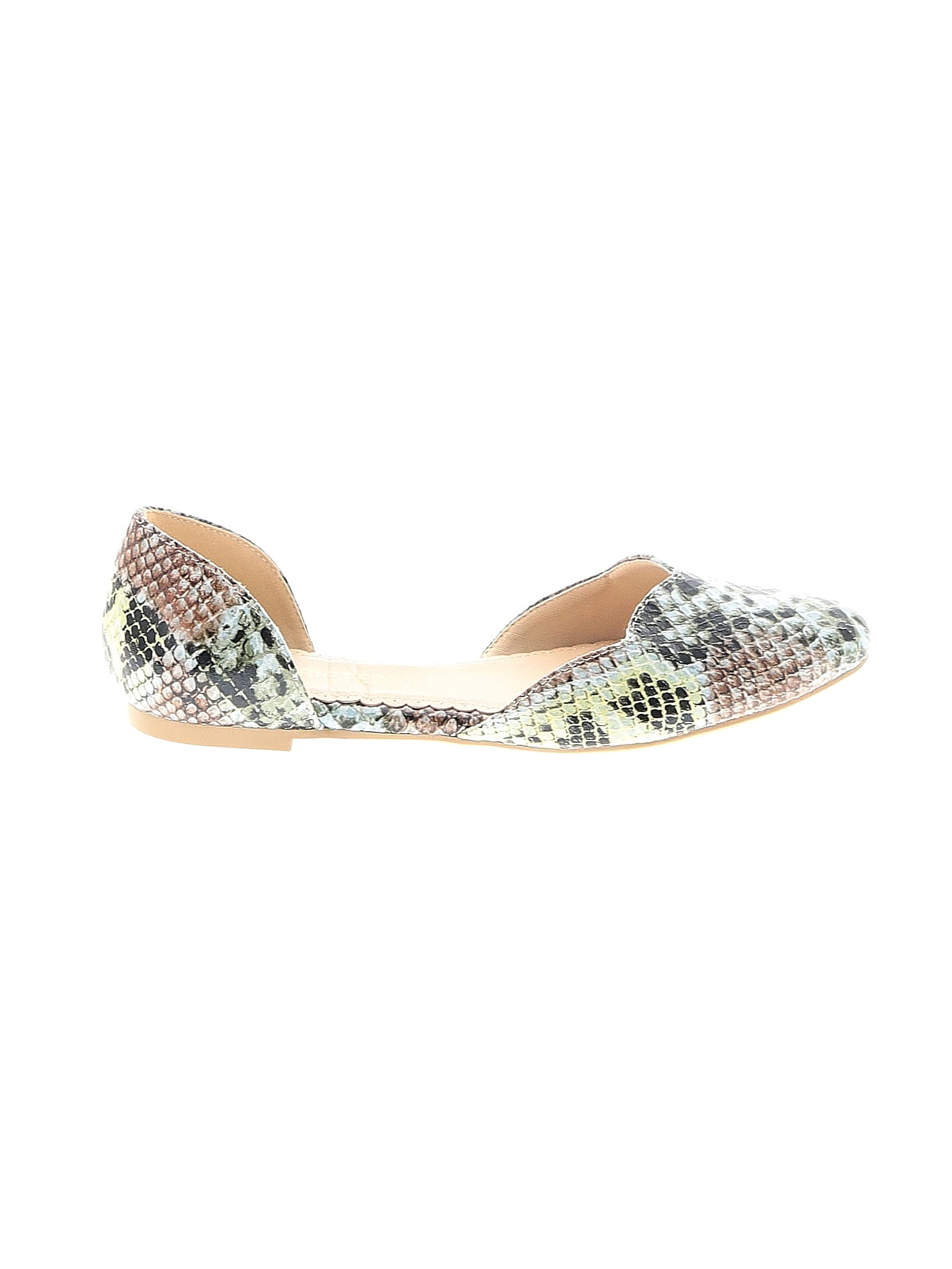 Restricted Shoes Jacquard Marled Snake Print Brocade Animal Print Green ...