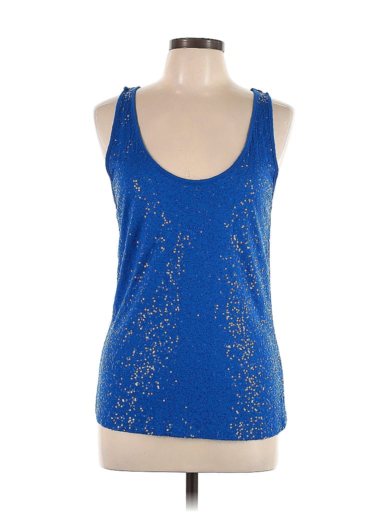 Nyandc 100 Rayon Blue Sleeveless Top Size L 60 Off Thredup