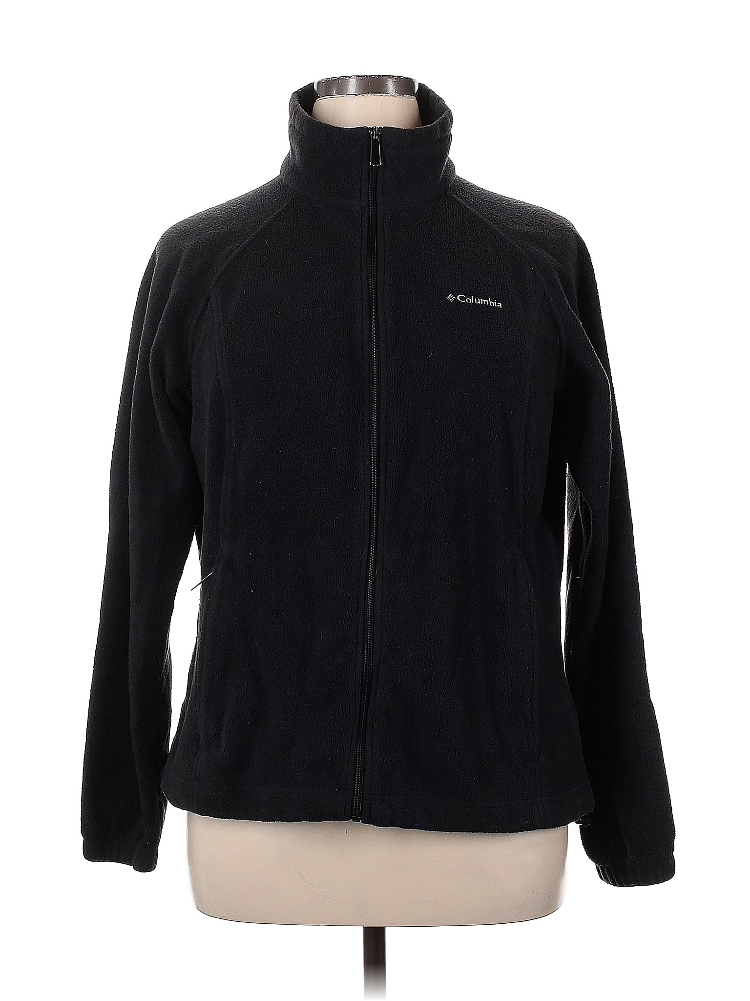 Columbia 100% Polyester Black Track Jacket Size XL - 58% off | ThredUp