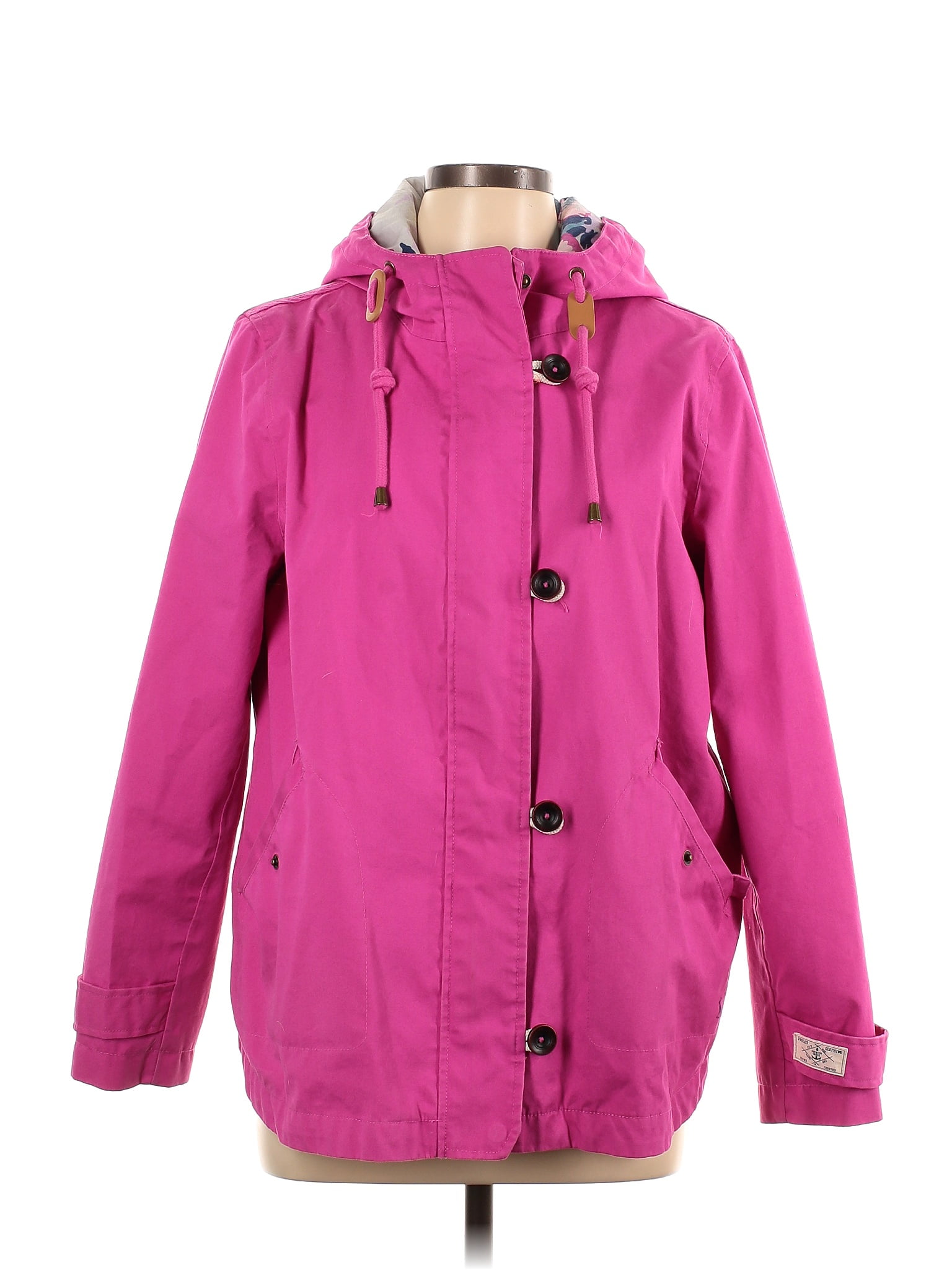 Joules 100% Cotton Solid Pink Jacket Size 12 - 71% off | ThredUp