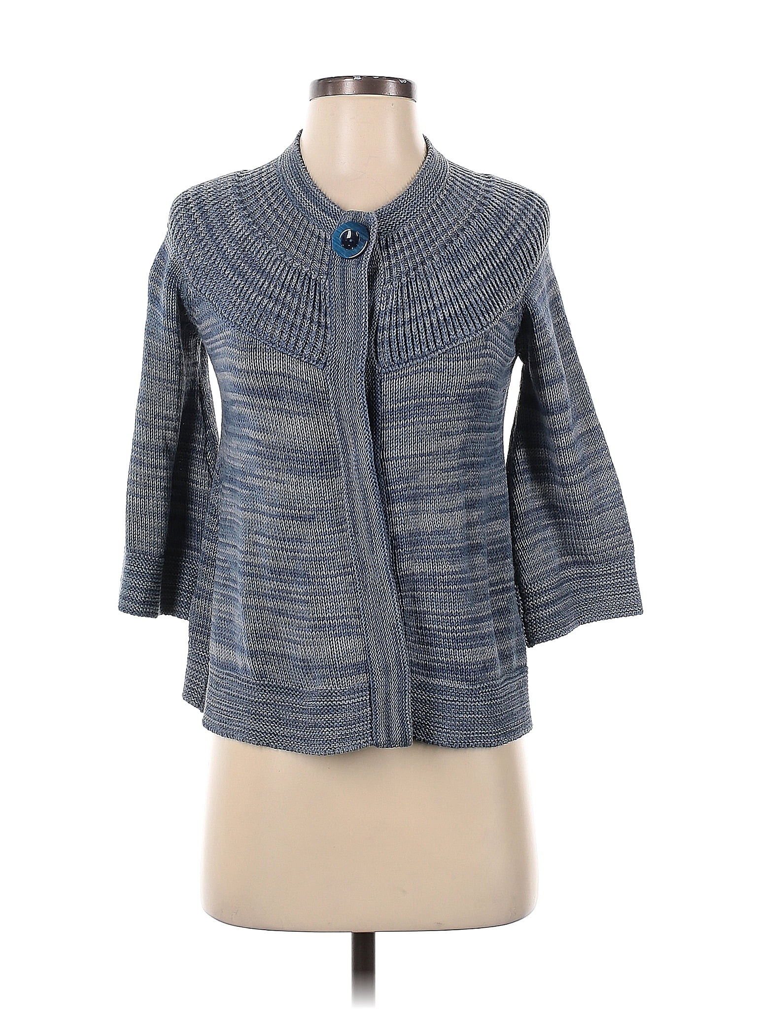 Sigrid Olsen Blue Cardigan Size S - 80% off | ThredUp