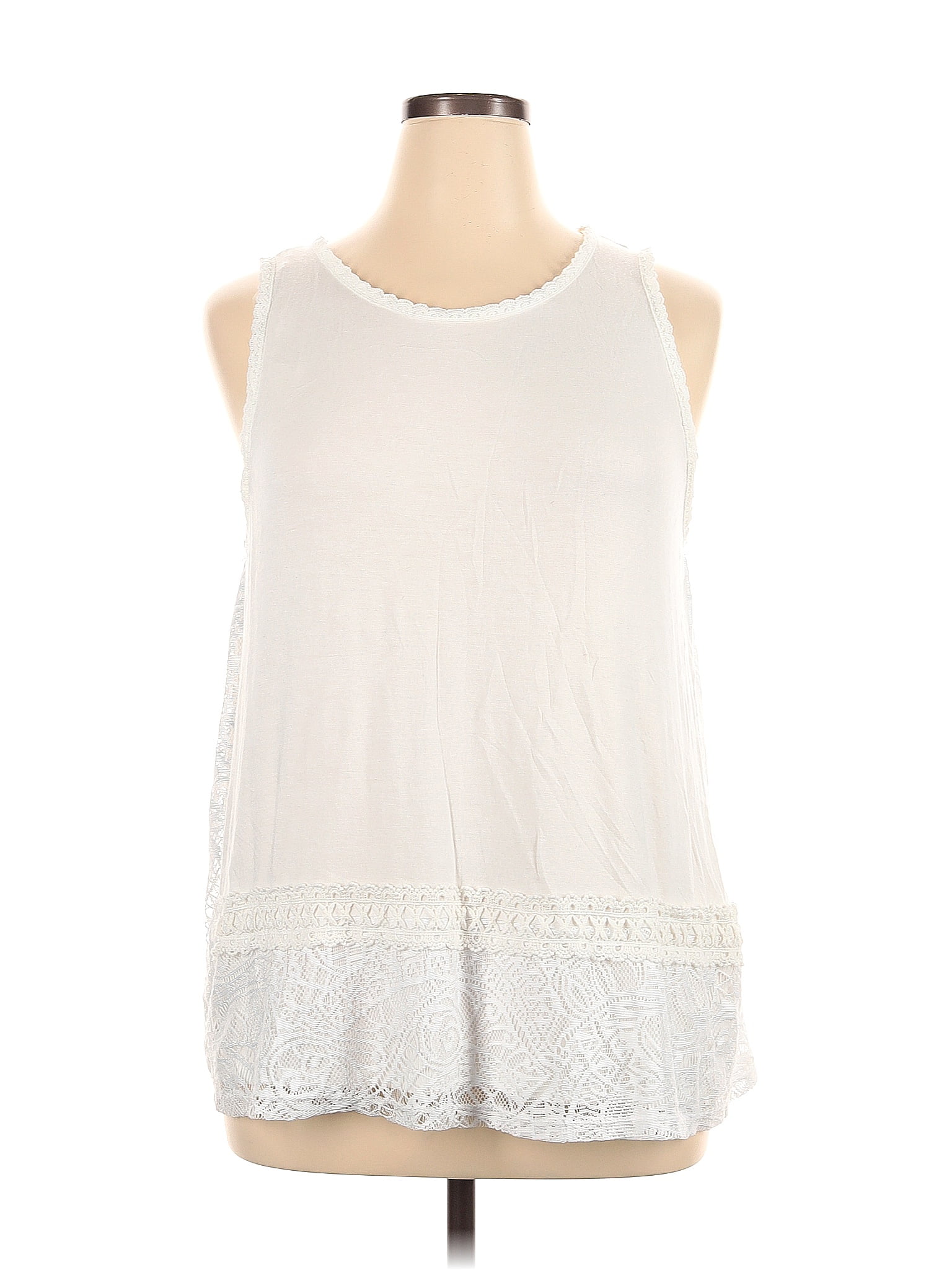 Sharagano White Sleeveless Blouse Size XL - 67% off | ThredUp