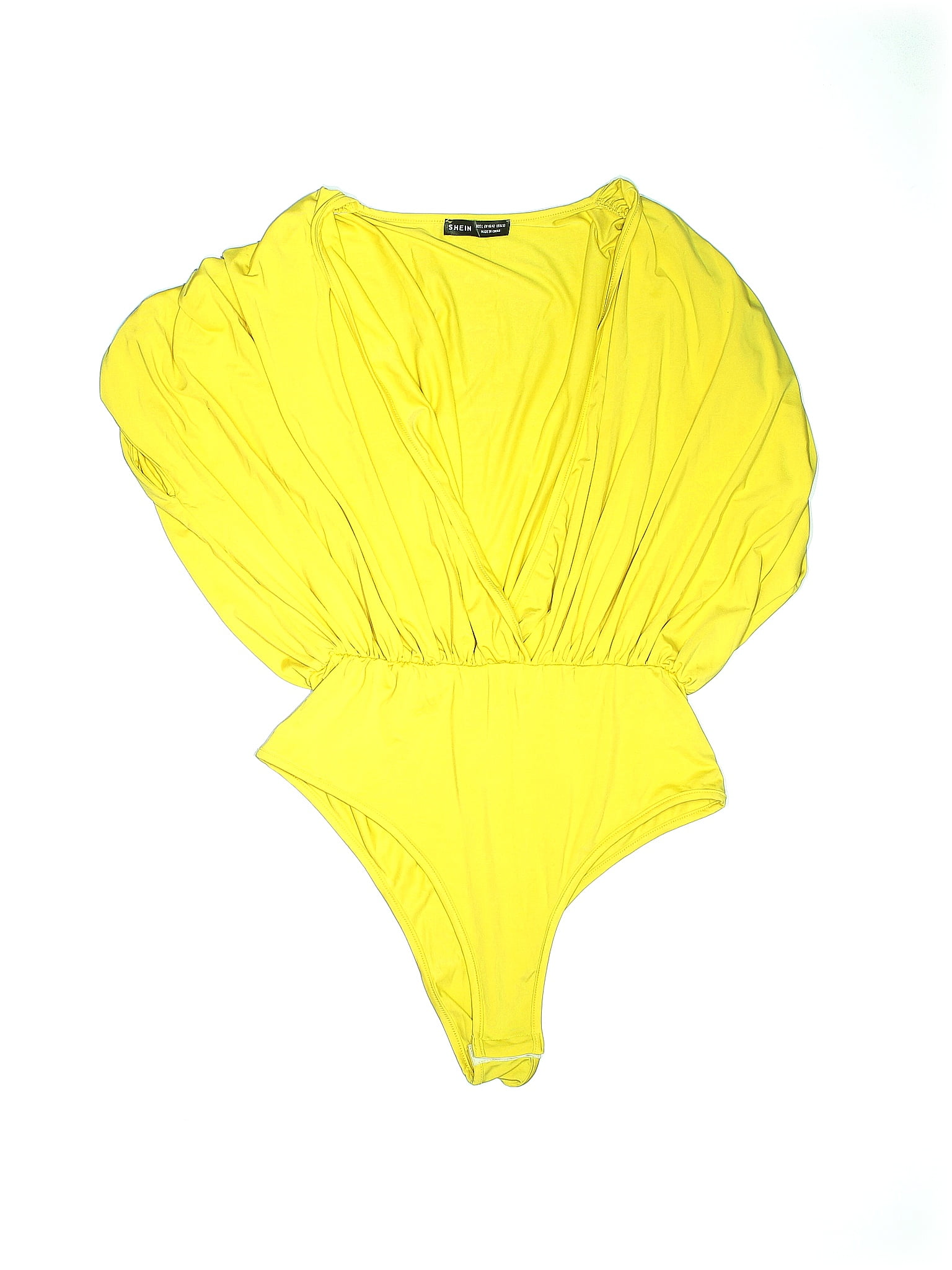 Shein Yellow Bodysuit Size L - 43% off | ThredUp
