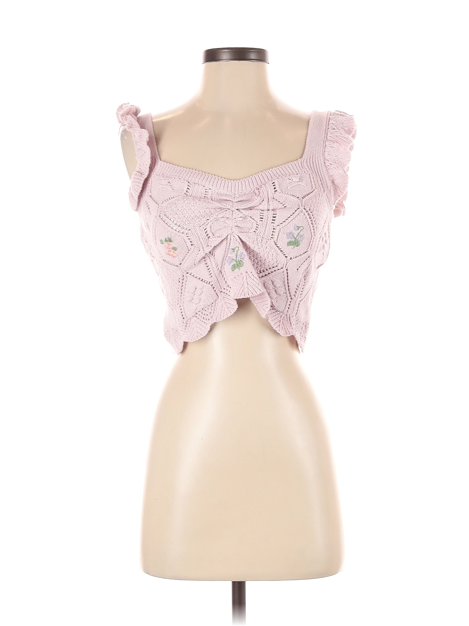 Zara 100% Baumwolle Pink Pullover Sweater Size S - 46% off | ThredUp