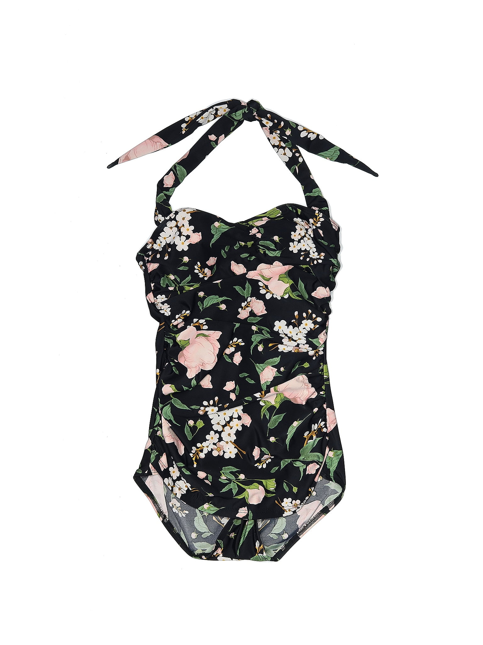 Esther Williams Jacquard Tortoise Floral Motif Acid Wash Print Damask