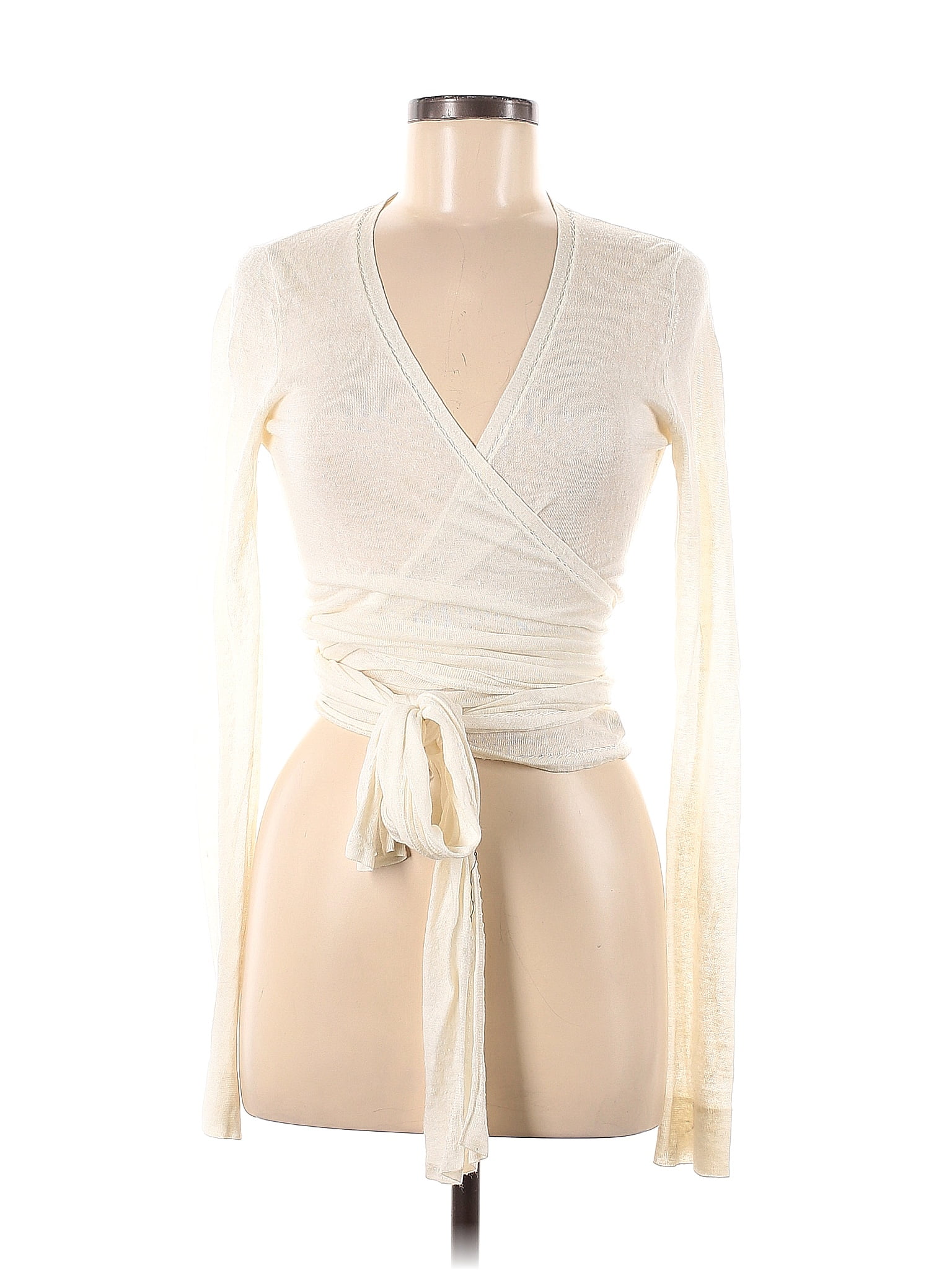 Elie Tahari Ivory Long Sleeve Top Size M 74 Off Thredup