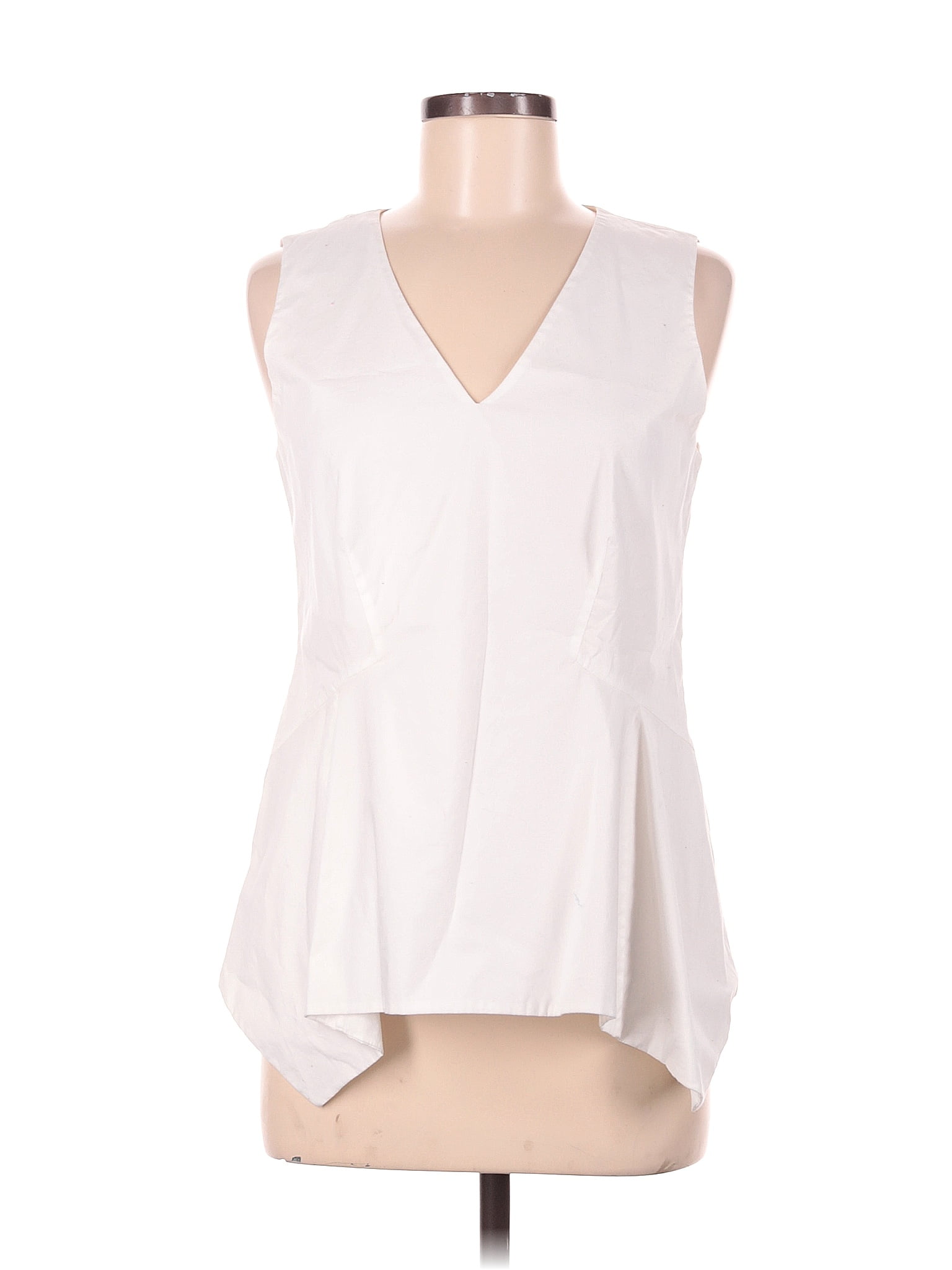 Ellen Tracy White Sleeveless Top Size M - 62% off | ThredUp