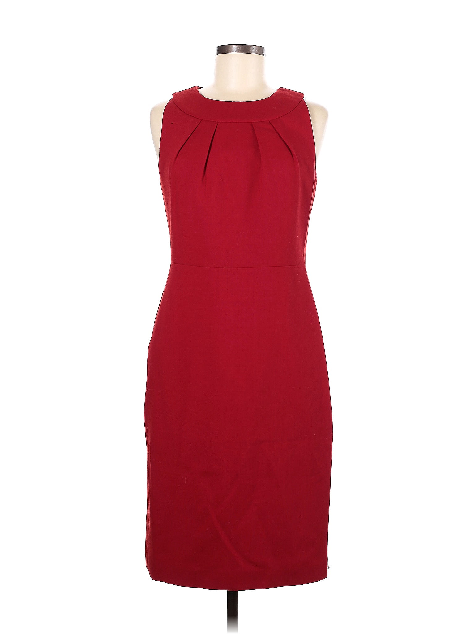 Talbots Solid Burgundy Cocktail Dress Size 6 - 76% off | ThredUp