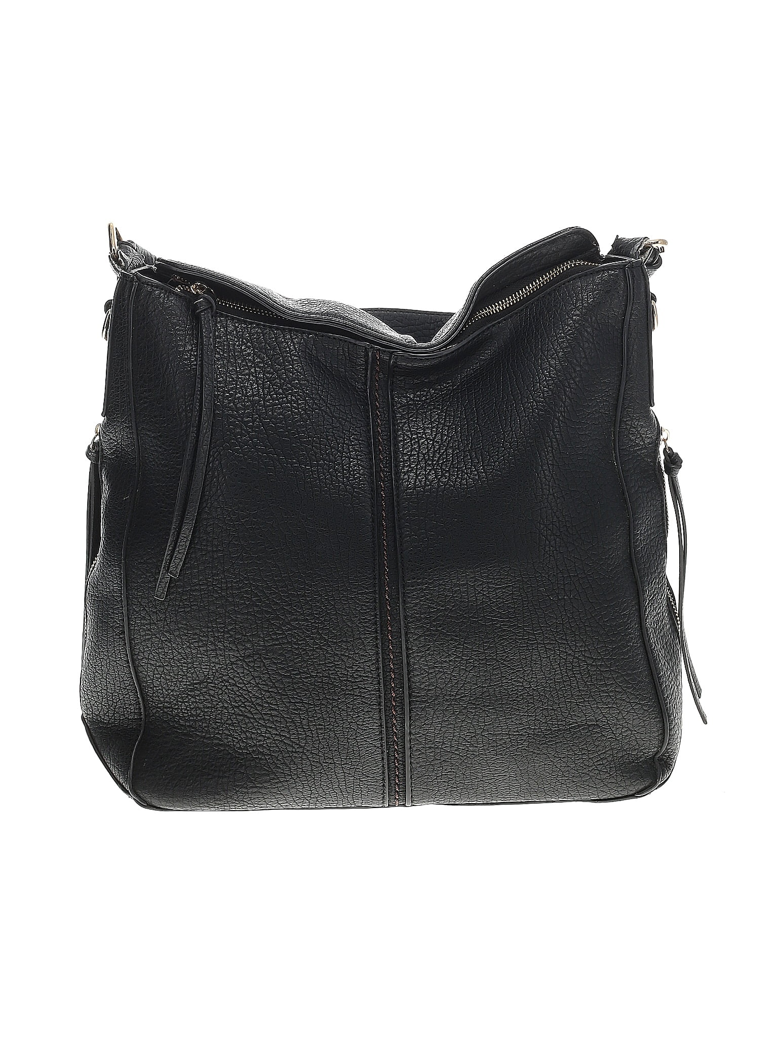 Sondra Roberts Solid Black Leather Shoulder Bag One Size - 69% off ...