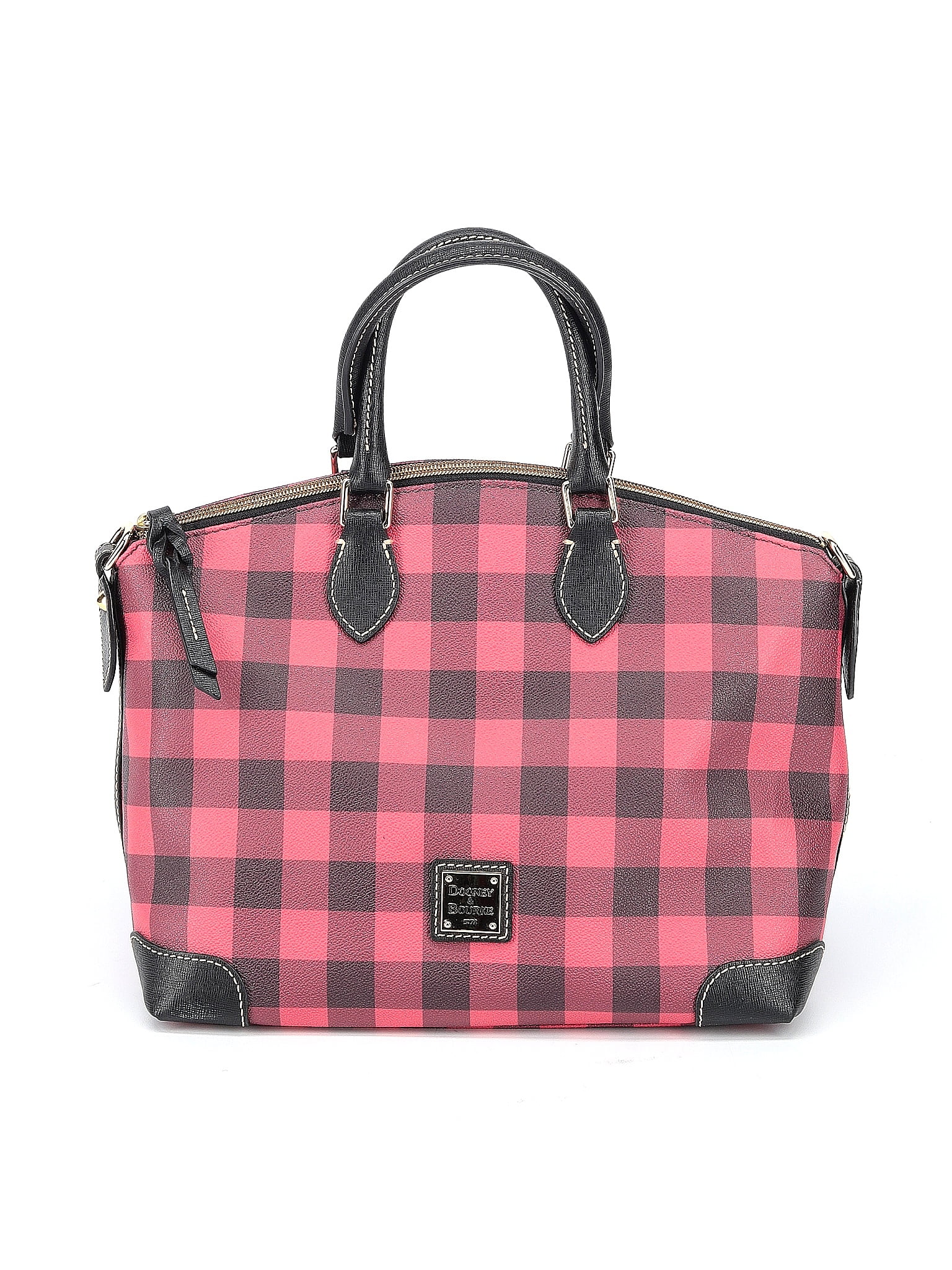 Dooney & Bourke 100% Leather Houndstooth Argyle Checkered-gingham Plaid ...