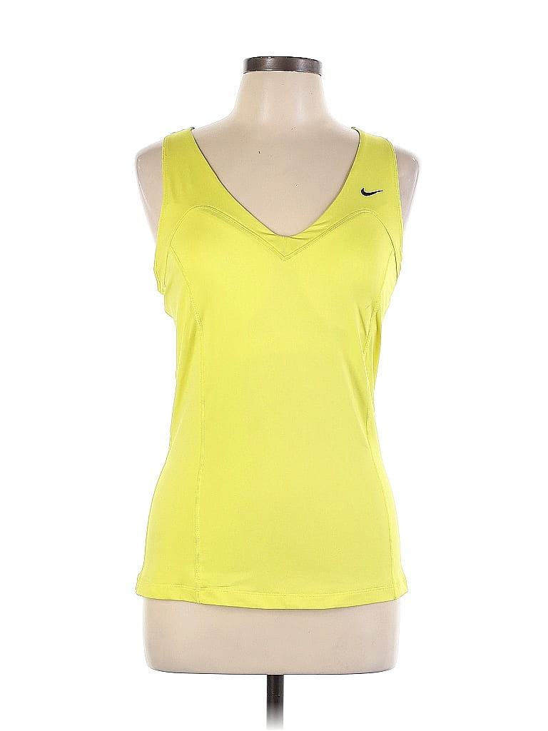 Nike Yellow Active Tank Size L - 45% off | ThredUp