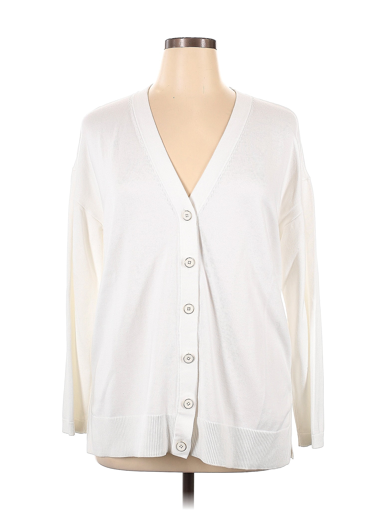 Talbots White Cardigan Size XL - 75% off | ThredUp