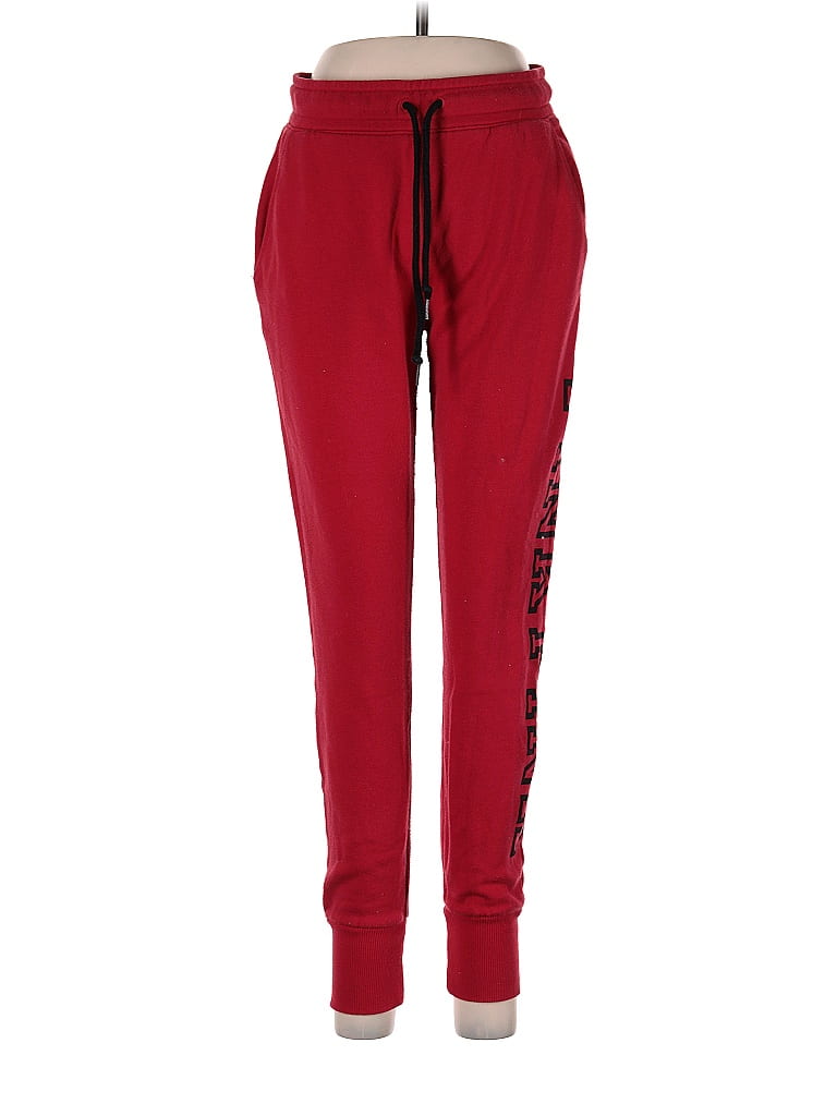 Victoria's Secret Pink Red Sweatpants Size M - 56% off | ThredUp