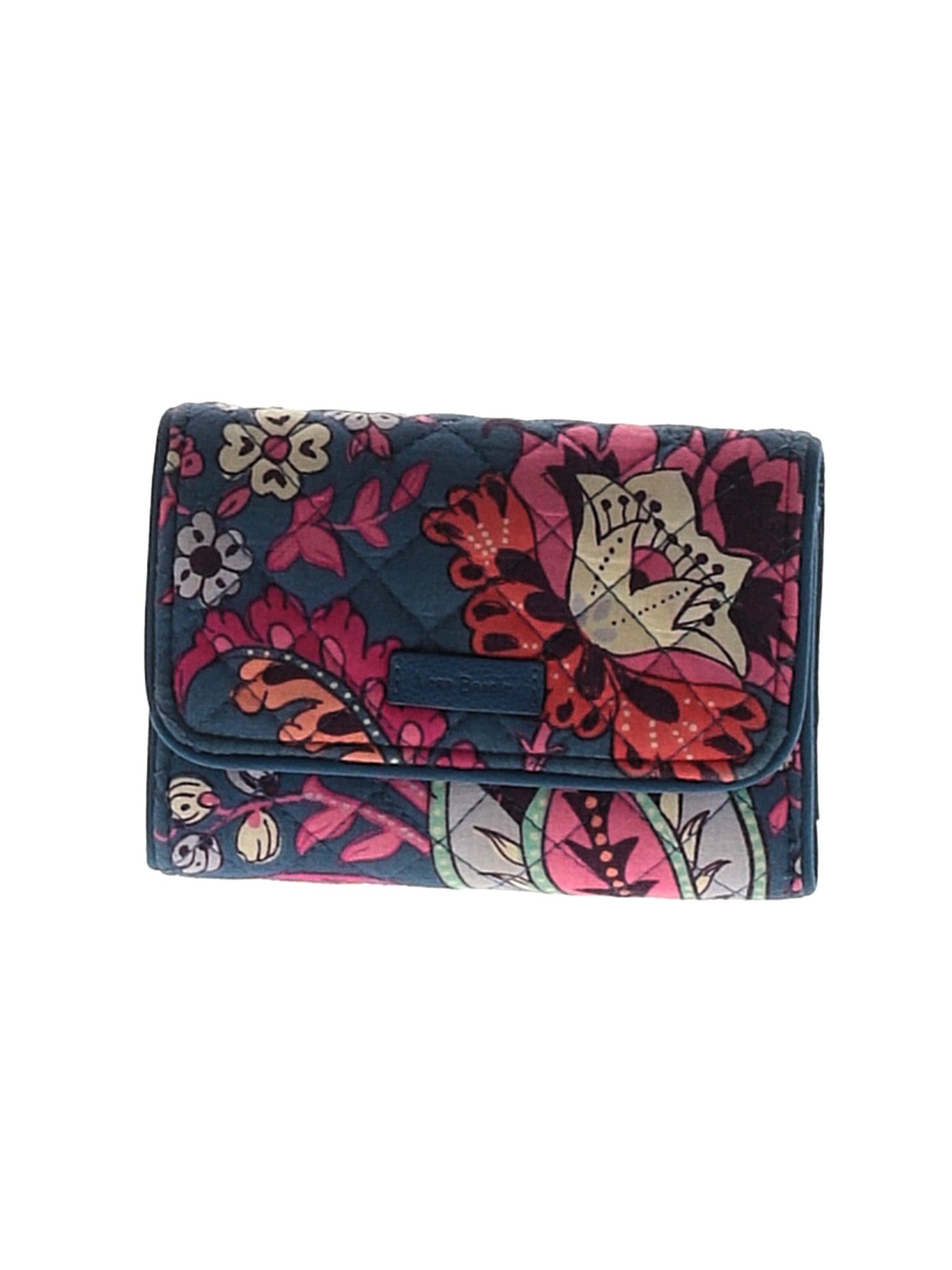 Vera Bradley Jacquard Floral Motif Paisley Floral Batik Brocade Blue ...
