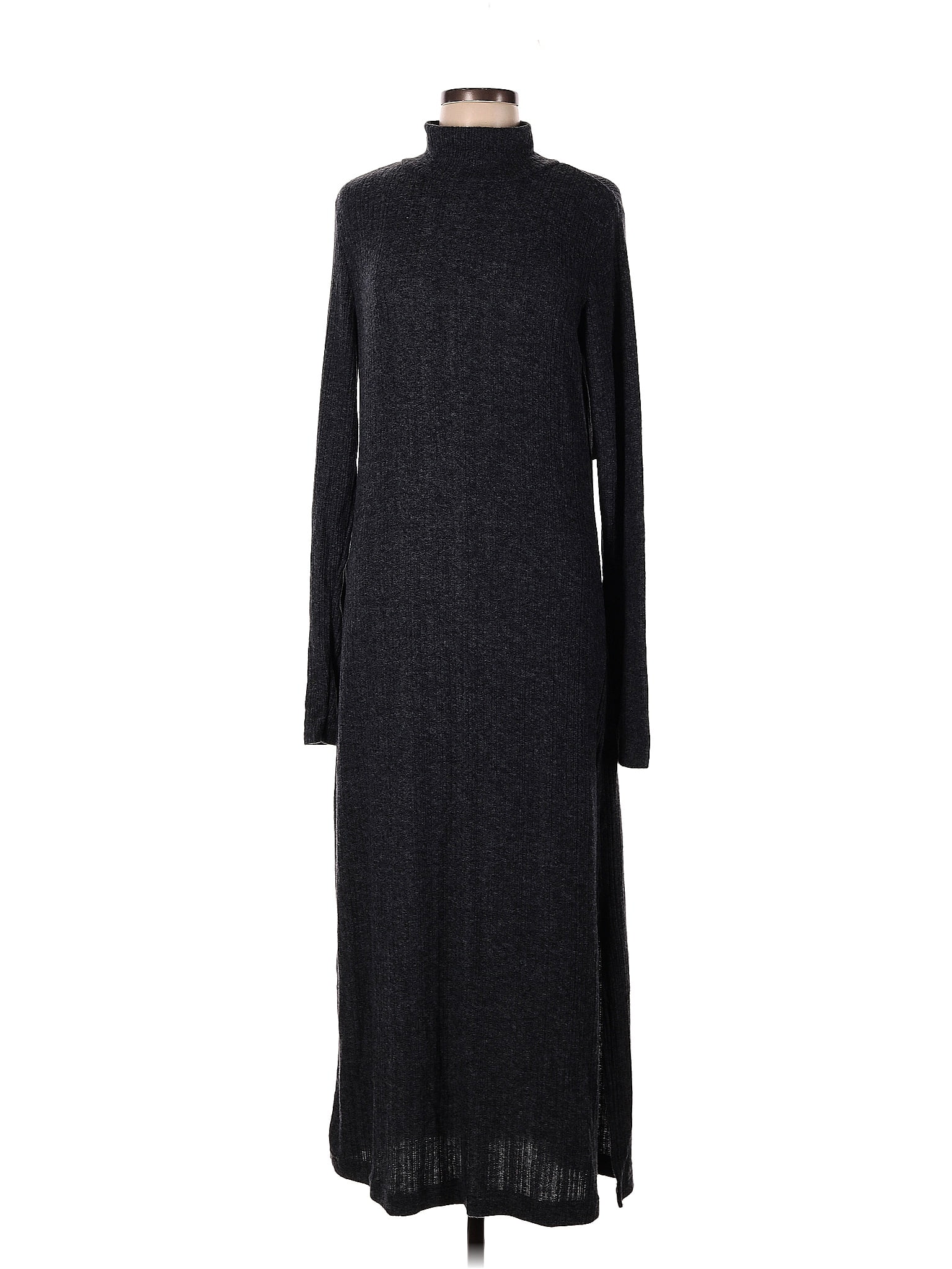 Daily Practice By Anthropologie Marled Gray Casual Dress Size L - 66% ...