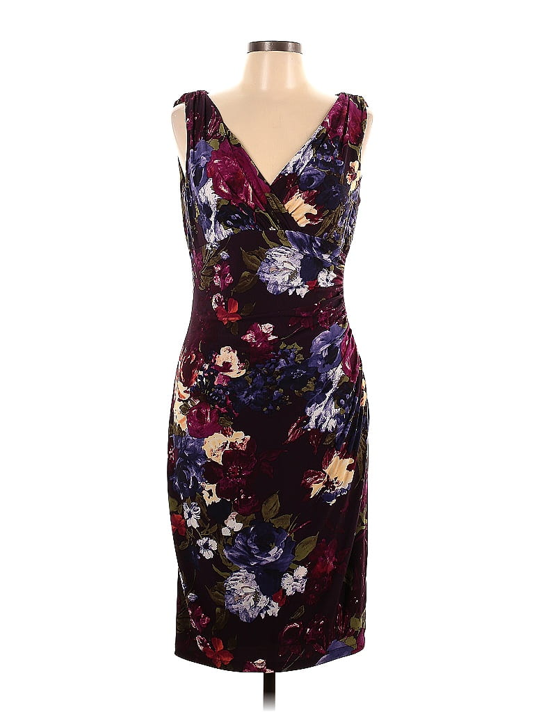 Lauren By Ralph Lauren 100 Polyester Jacquard Floral Motif Floral