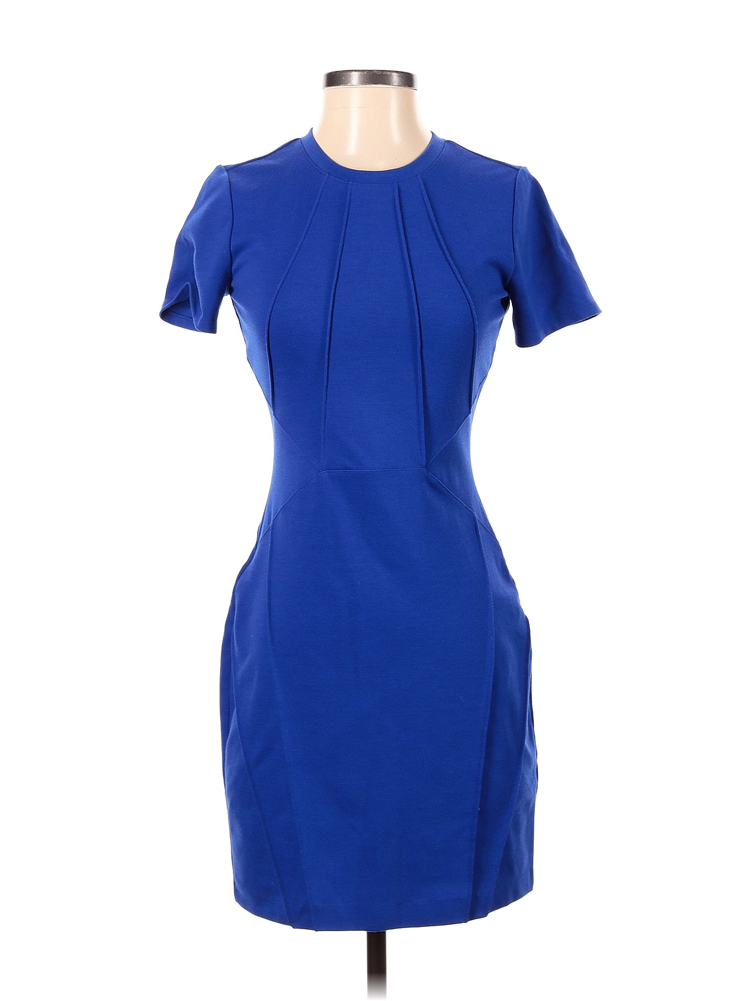 Express Outlet Solid Blue Casual Dress Size 2 - 44% off | ThredUp