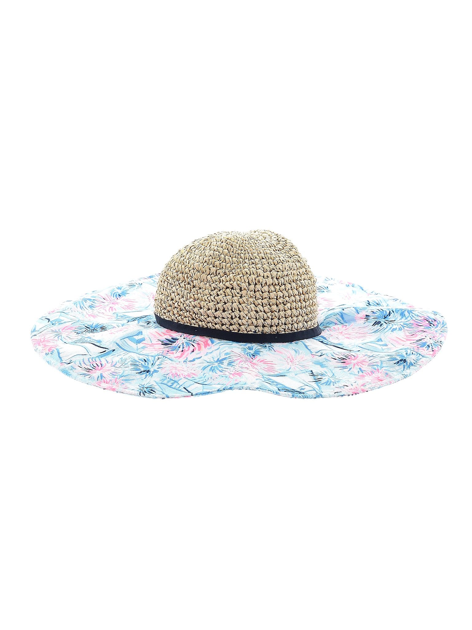 Lilly Pulitzer 100% Polyester Blue Sun Hat One Size - 59% off | ThredUp