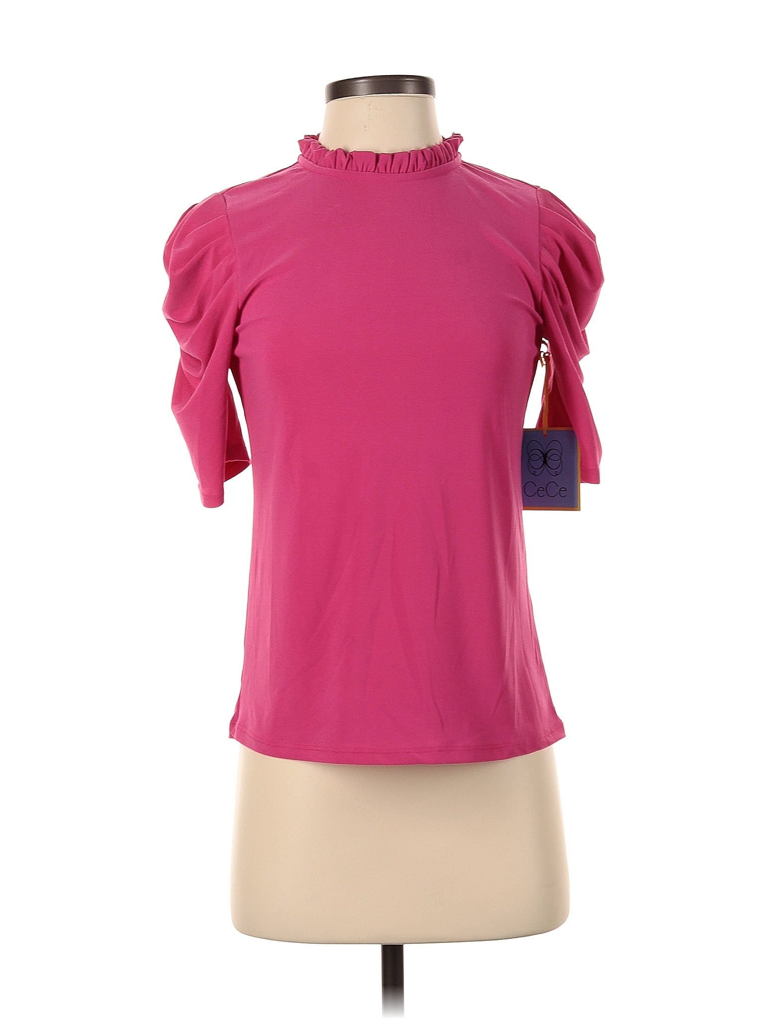 Cece Pink Short Sleeve Blouse Size Xs 73 Off Thredup