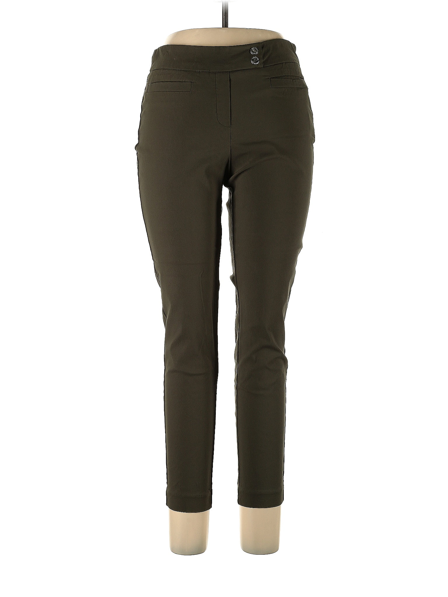 Rekucci Solid Green Casual Pants Size 10 - 71% off | ThredUp