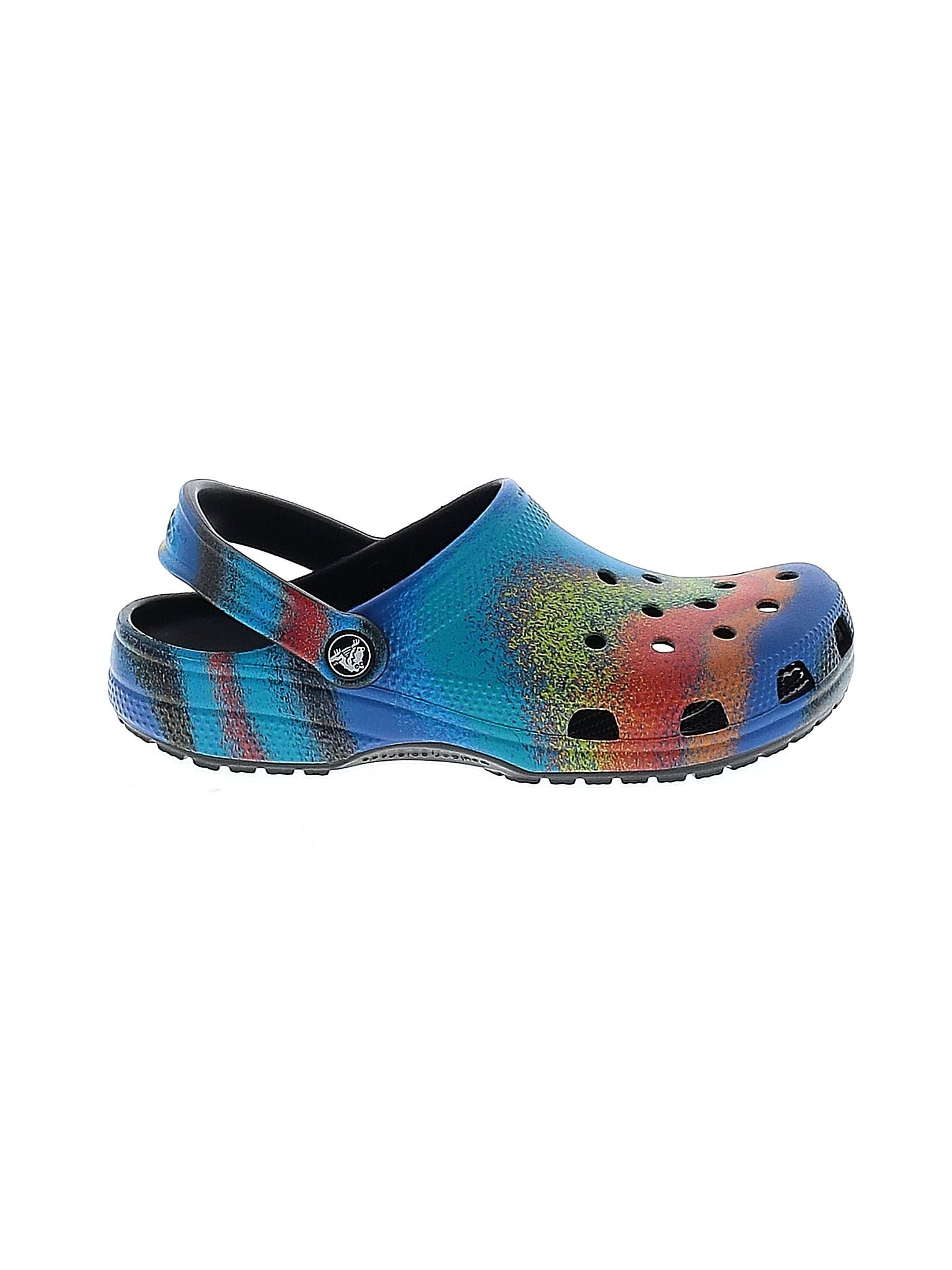 Crocs Paint Splatter Print Tie-dye Blue Mule/Clog Size 6 - 23% off ...