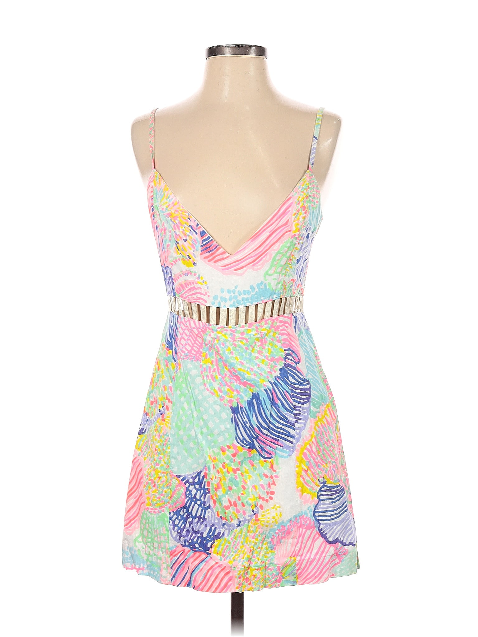 Lilly Pulitzer 100 Cotton Pink Casual Dress Size 2 66 Off Thredup