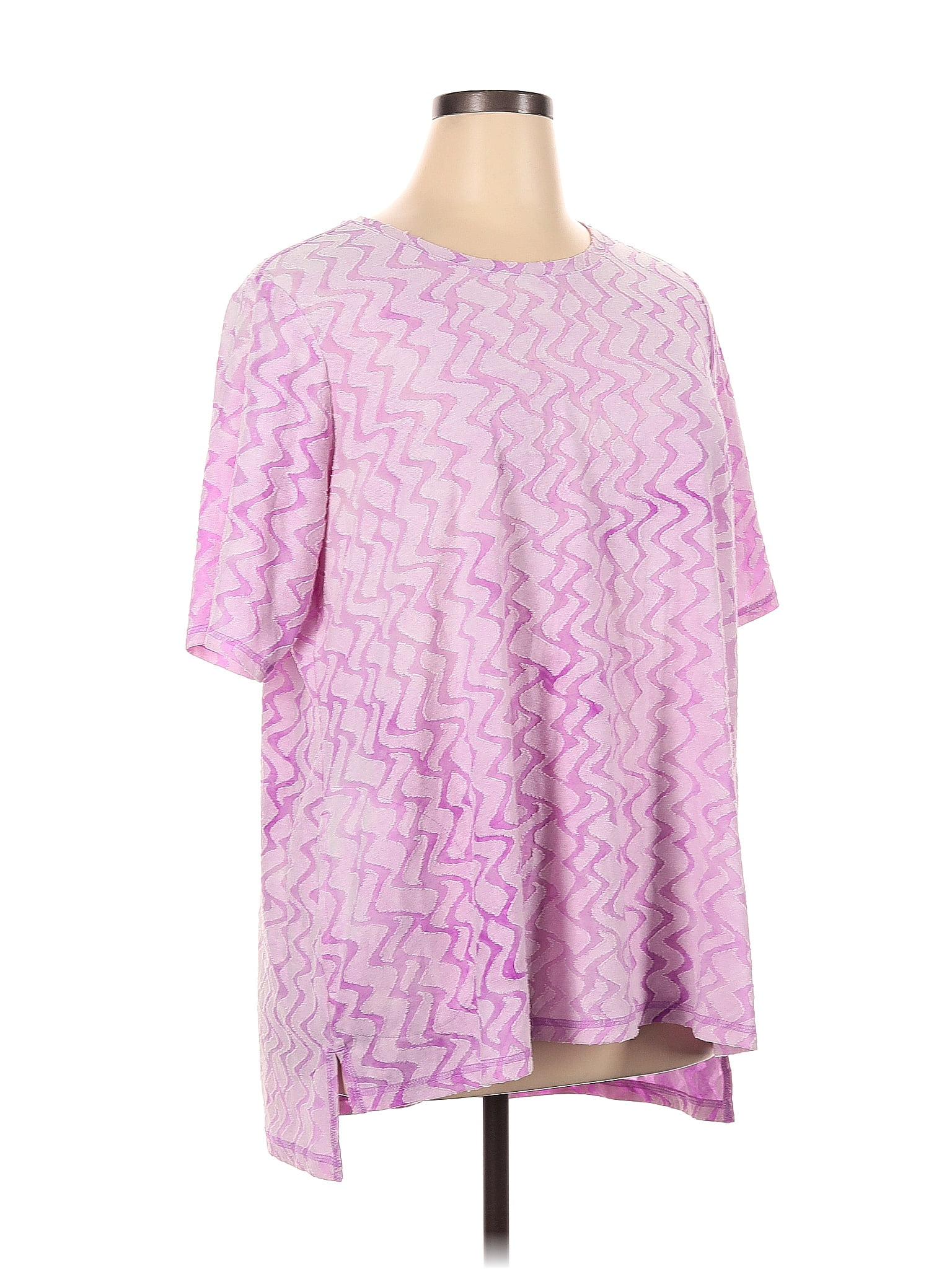Logo By Lori Goldstein Pink Short Sleeve Top Size 1x Plus 66 Off