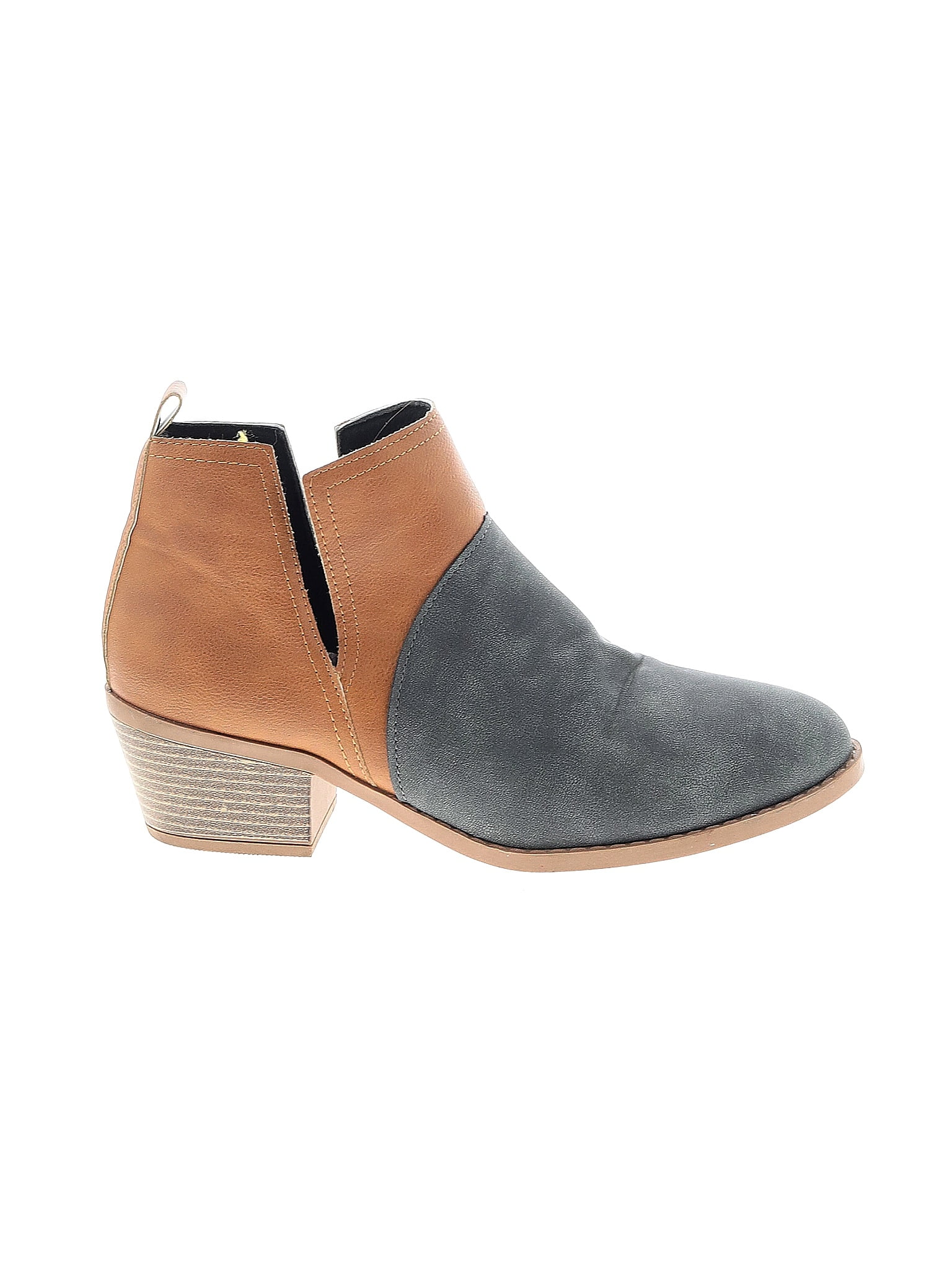 Unbranded Color Block Gray Ankle Boots Size 43 - 56% off | ThredUp