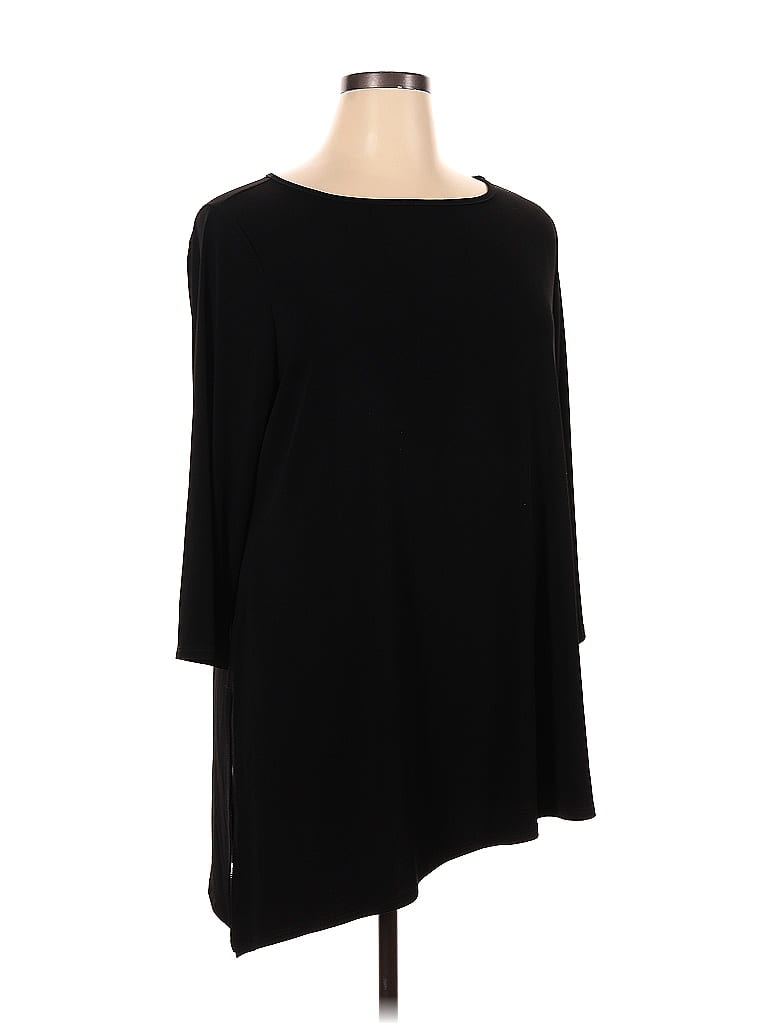 Susan Graver Black Long Sleeve Top Size XL - 68% off | ThredUp