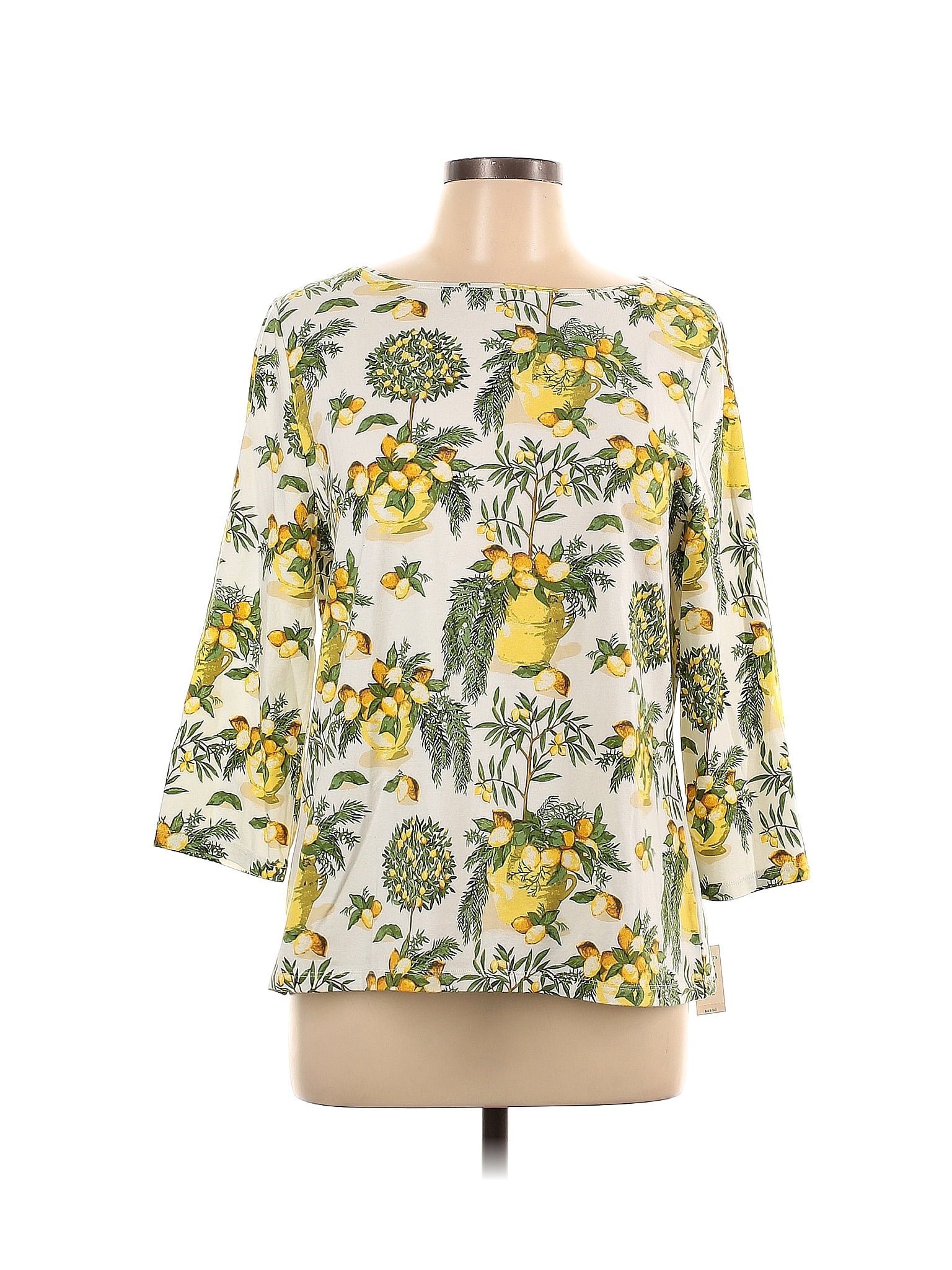 Talbots Yellow Long Sleeve Top Size XL (Petite) - 69% off | ThredUp
