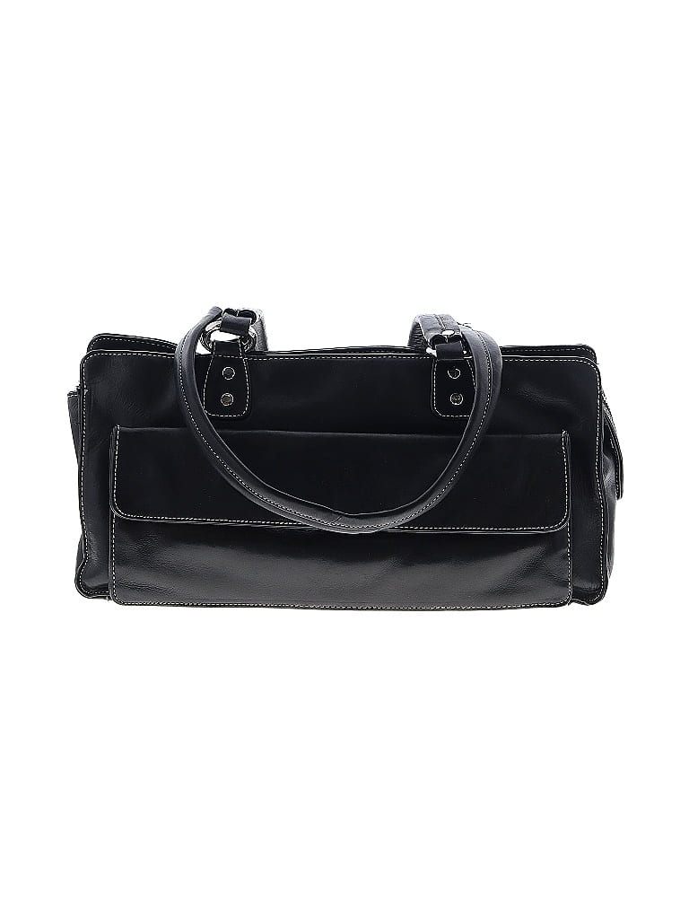 Felina 100% Leather Solid Black Leather Shoulder Bag One Size - 57% off ...