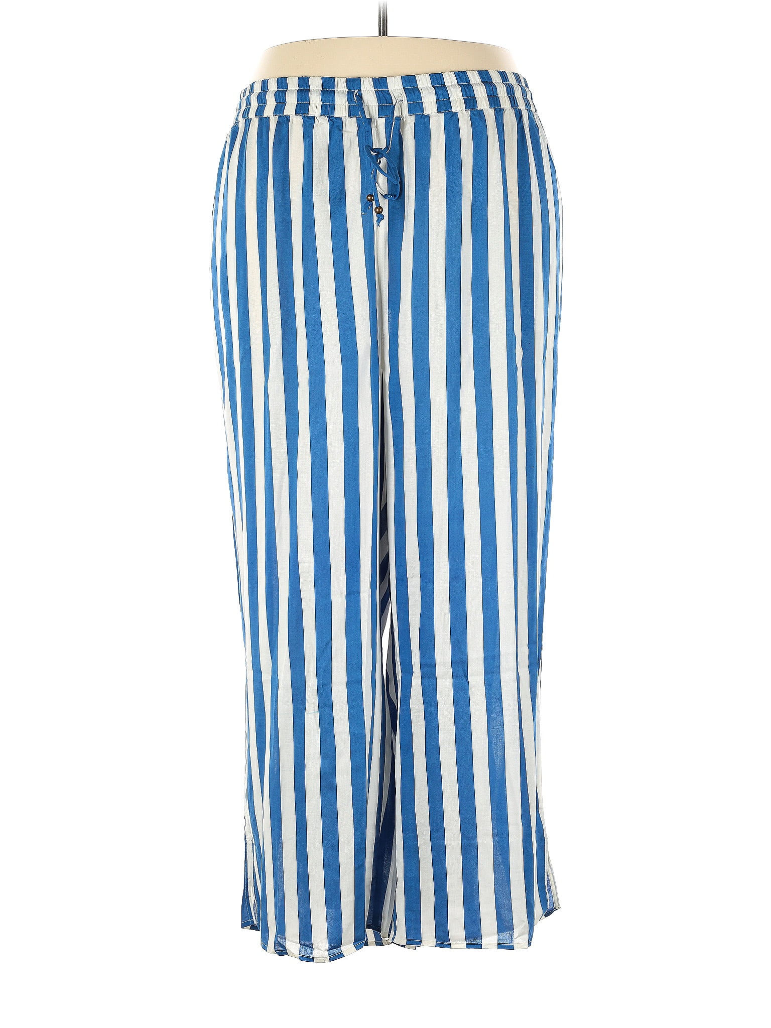 Candace Cameron Bure Stripes Blue Casual Pants Size 3X (Plus) - 56% off ...