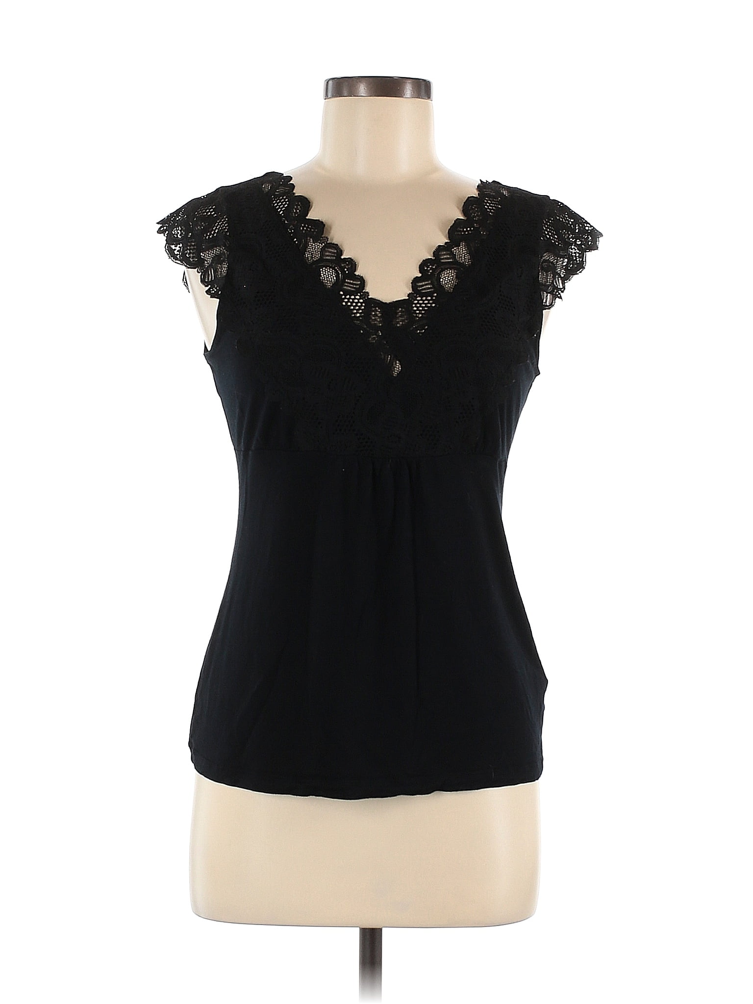 Banana Republic Black Short Sleeve Blouse Size M 72 Off Thredup