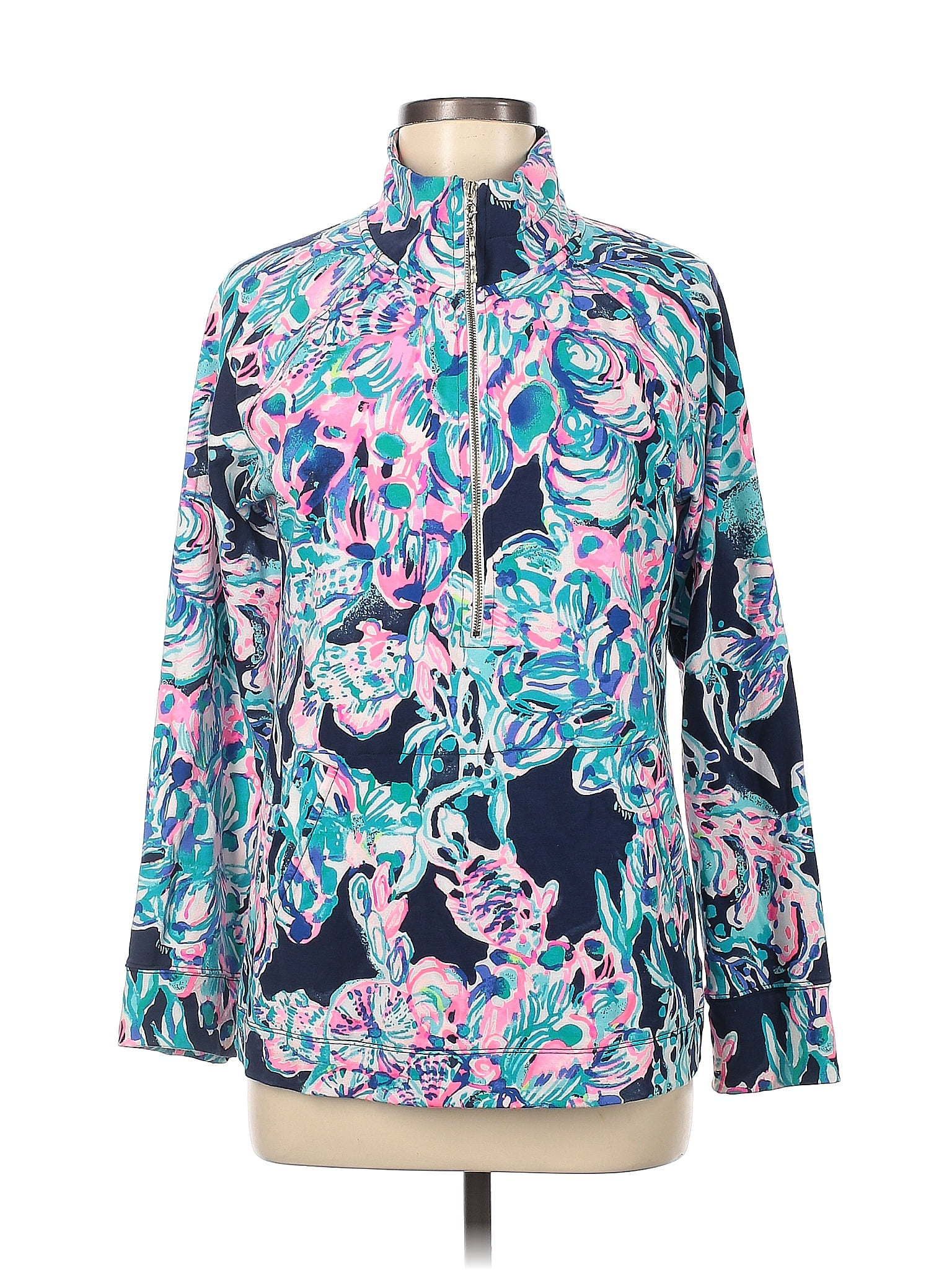 Lilly Pulitzer Blue Track Jacket Size M - 67% off | ThredUp