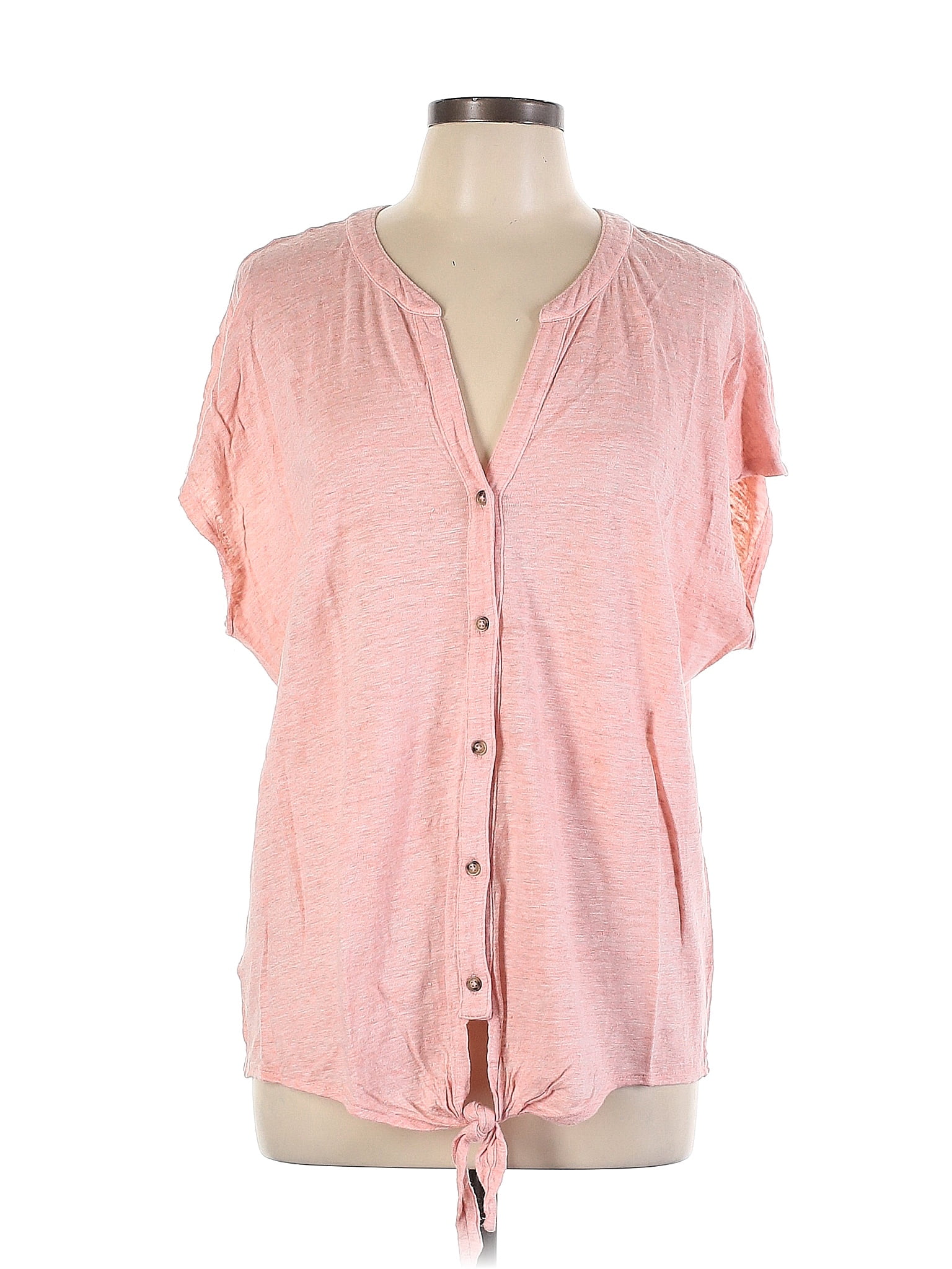 Tommy Bahama 100 Linen Pink Sleeveless Blouse Size Xl 68 Off Thredup