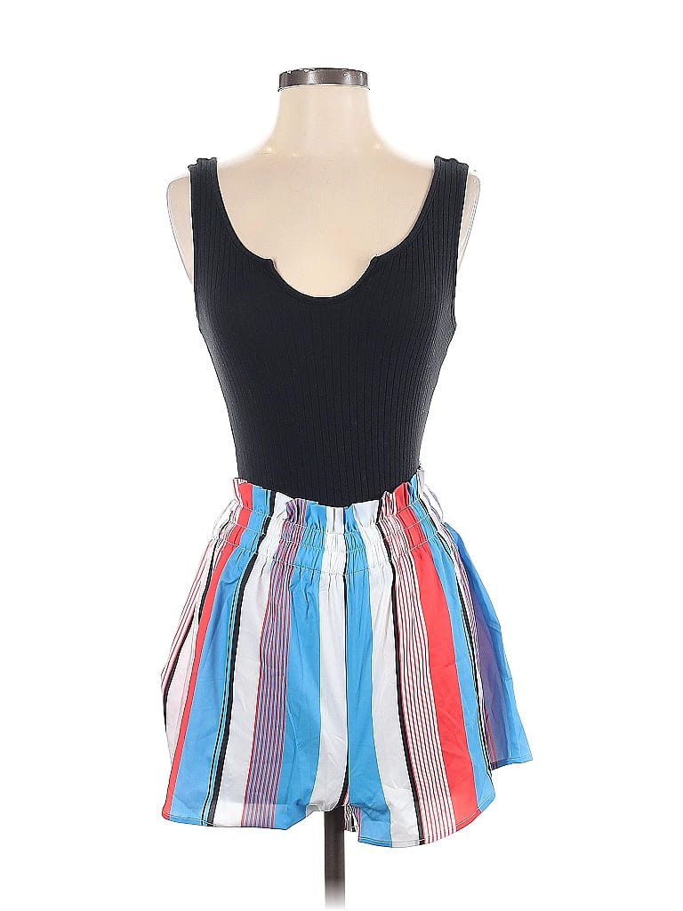 Shein Stripes Color Block Blue Romper Size 4 - 81% off | ThredUp