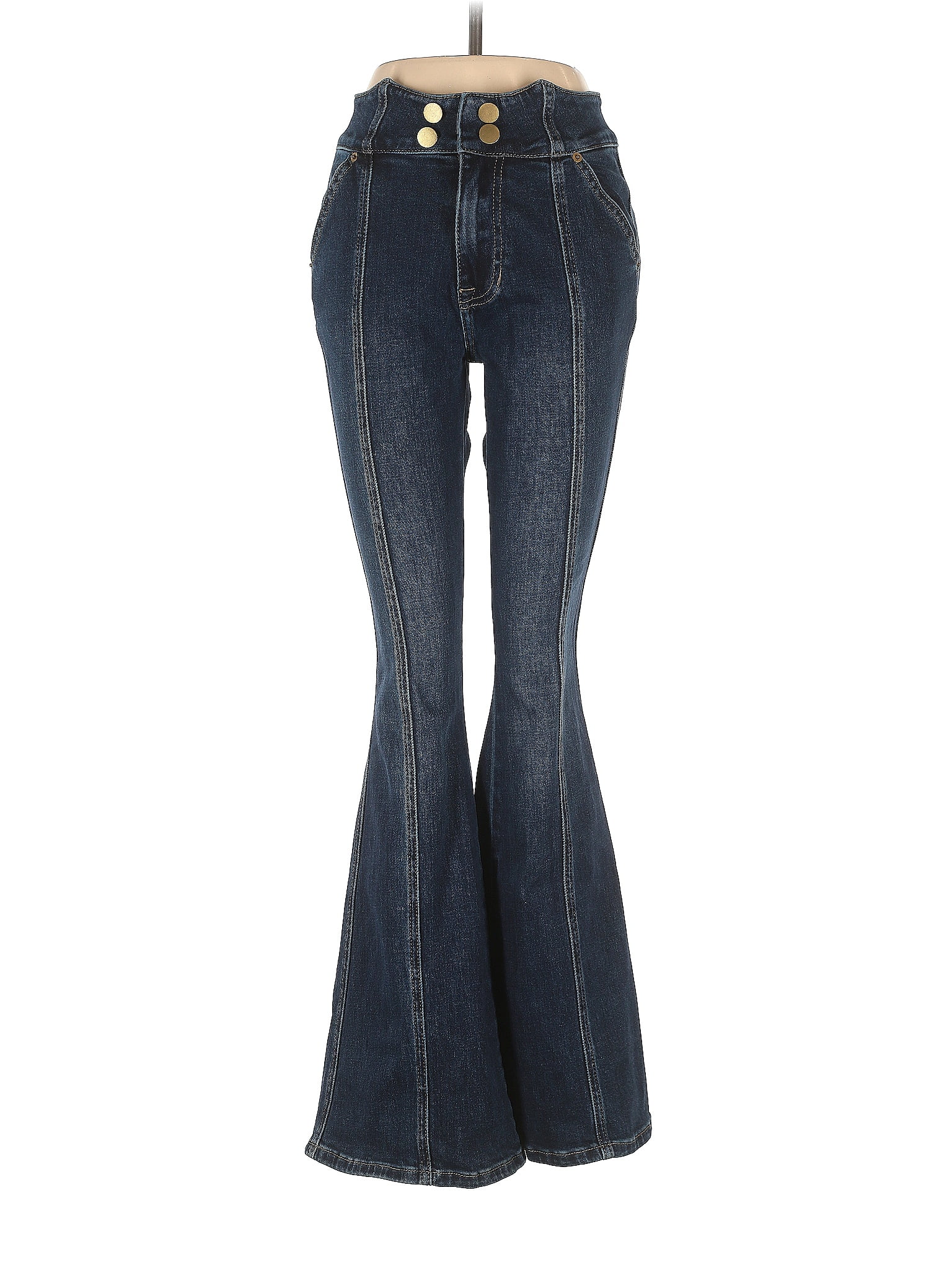Rock & Roll Denim Chevron-herringbone Stripes Chevron Blue Jeans 26 ...