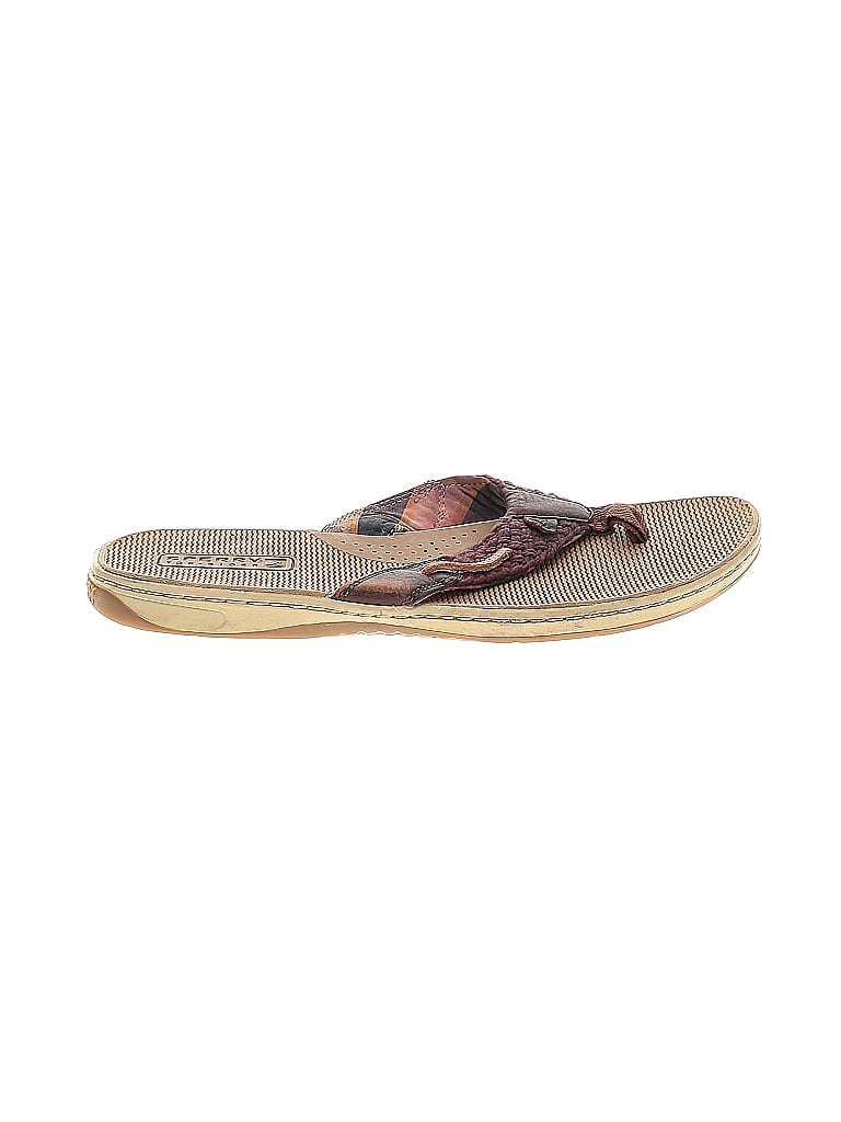 Sperry Top Sider Jacquard Paisley Tropical Brown Sandals Size 9 1/2 ...