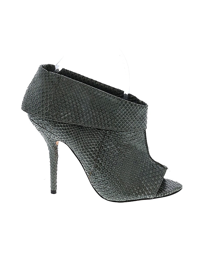 Leon Max Snake Print Gray Heels Size 7 1/2 - 78% off | ThredUp