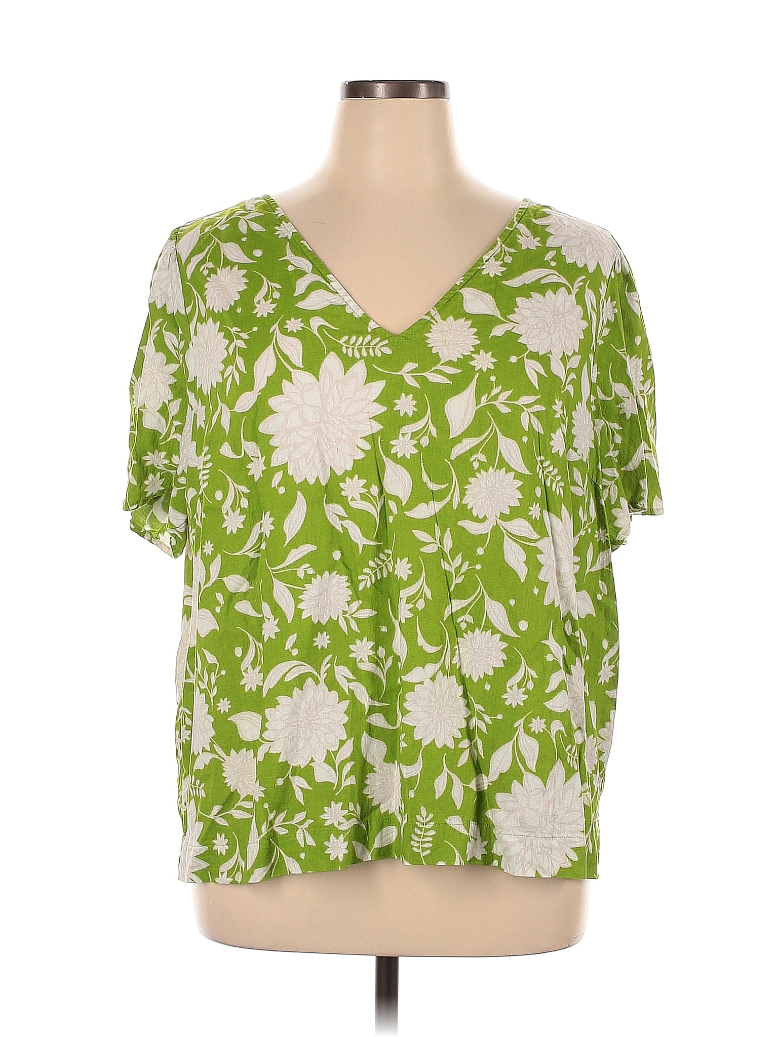 Ava And Viv Green Short Sleeve Top Size 1x Plus 44 Off Thredup