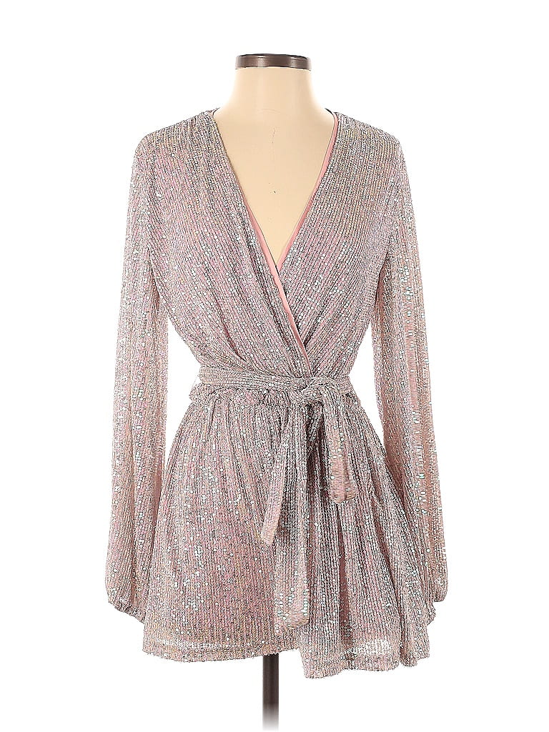 showpo Marled Silver Cocktail Dress Size 4 - 56% off | ThredUp