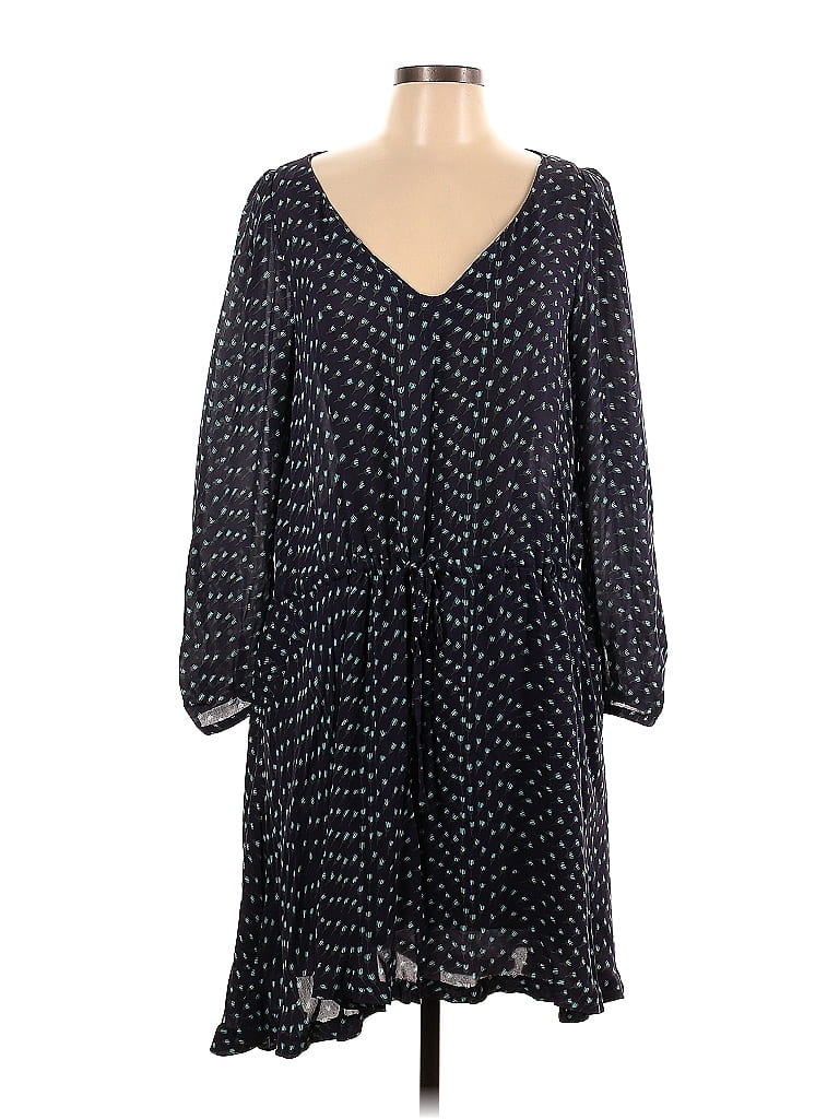 Band of Outsiders 100% Silk Polka Dots Black Casual Dress Size 10 (5 ...